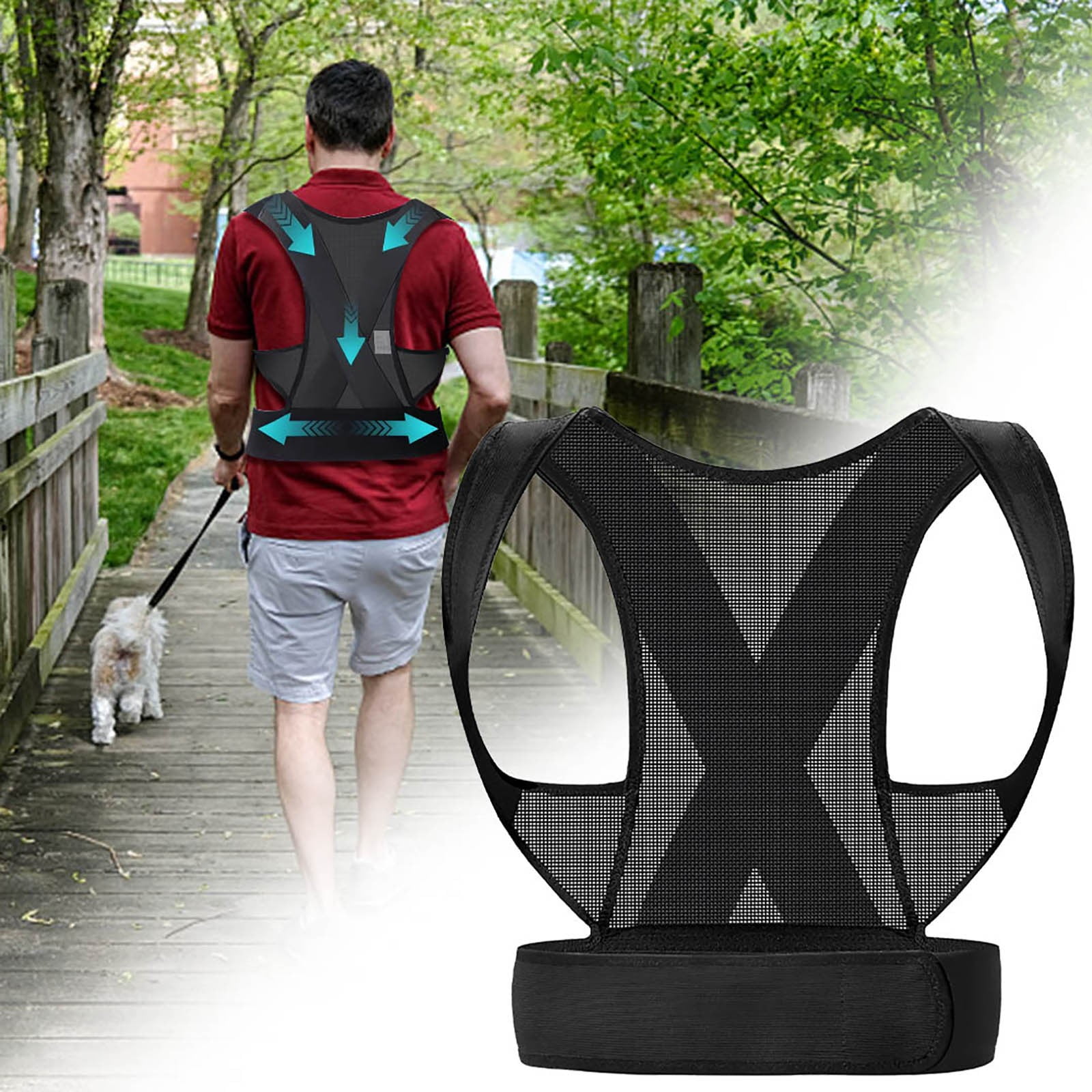 HHBEAUTY Back Brace Posture Corrector for Women and Men, Shoulder ...