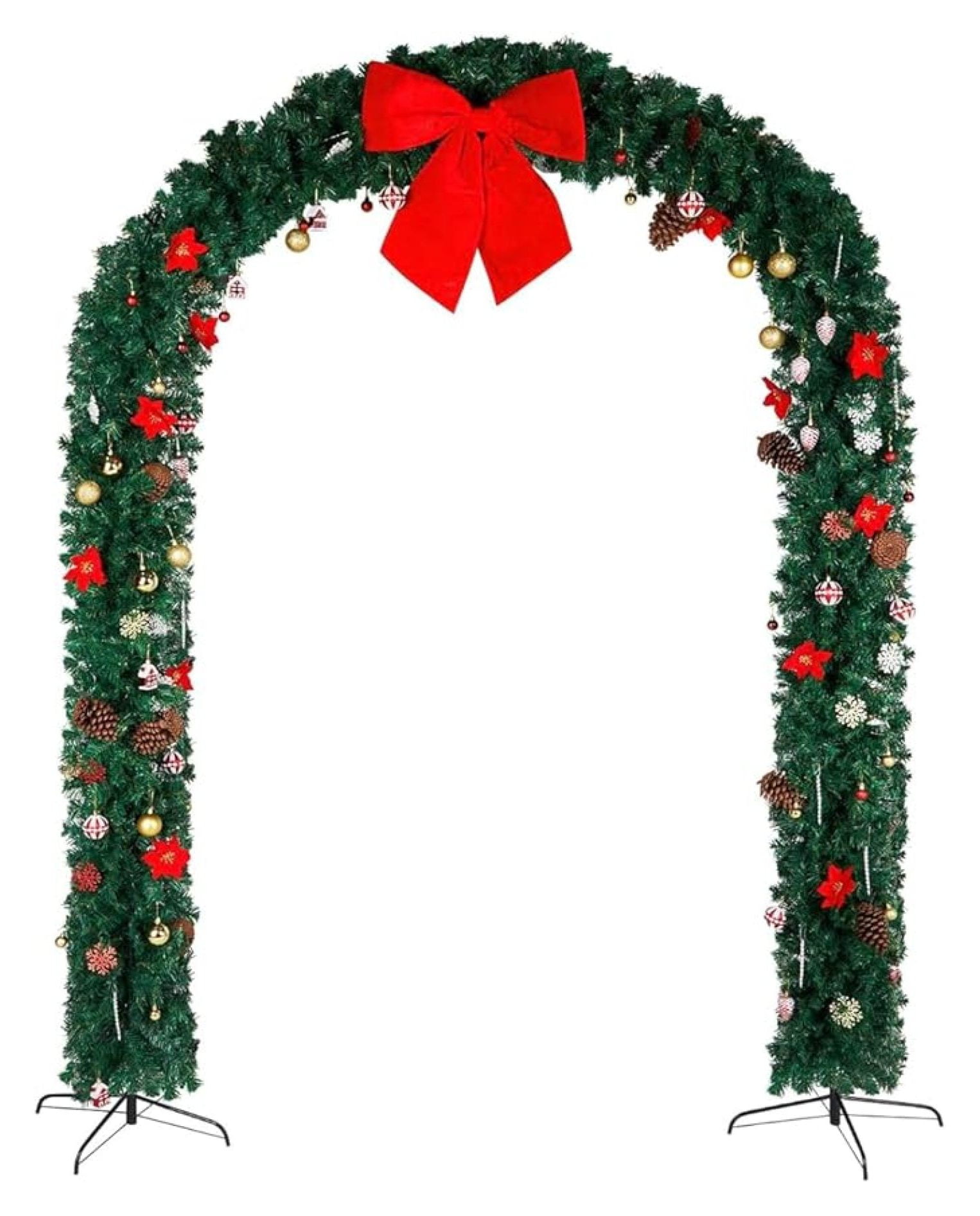 HHBEAUTY Christmas Artificial Tree Arch, Holiday Parties, Family, Baby ...
