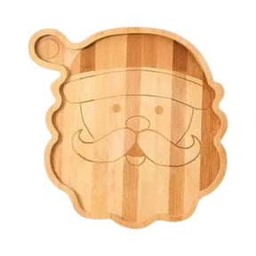 Hariumiu Christmas Wooden Tray Tree Santa Hat Elk Shape Rustic Multi ...