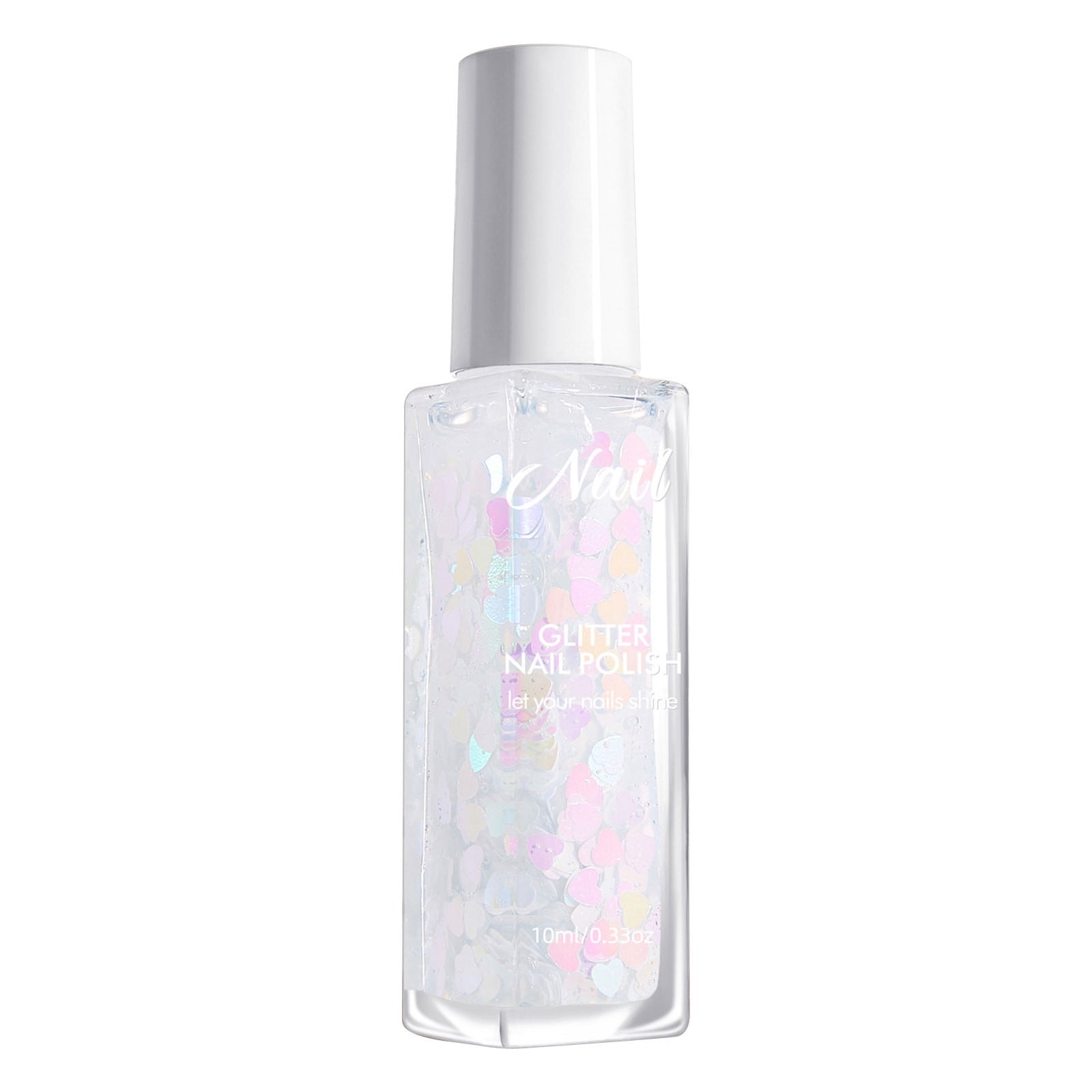 HHBEAUTY Color Nail Polish, Shiny Sequin Nail Polish, Glitter Gel, Neon ...