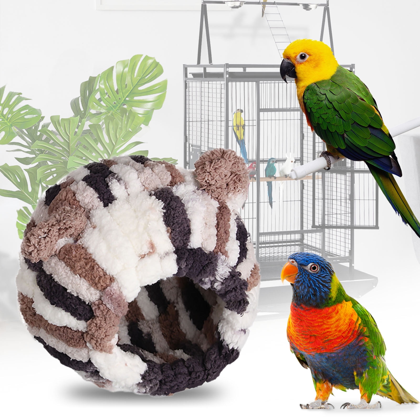 HHBEAUTY Conure Nest, Bird Breeding House Cockatiel Snuggle Hut for ...