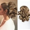 ZOUBAOQ Synthetic Wavy Ponytail Extension Hairpiece Short Curly Claw ...