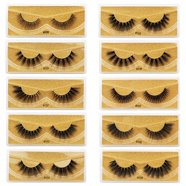 Laflare 3D SILK MINK Premium Faux Mink Eyelashes, Cat Eyes, Wispy ...