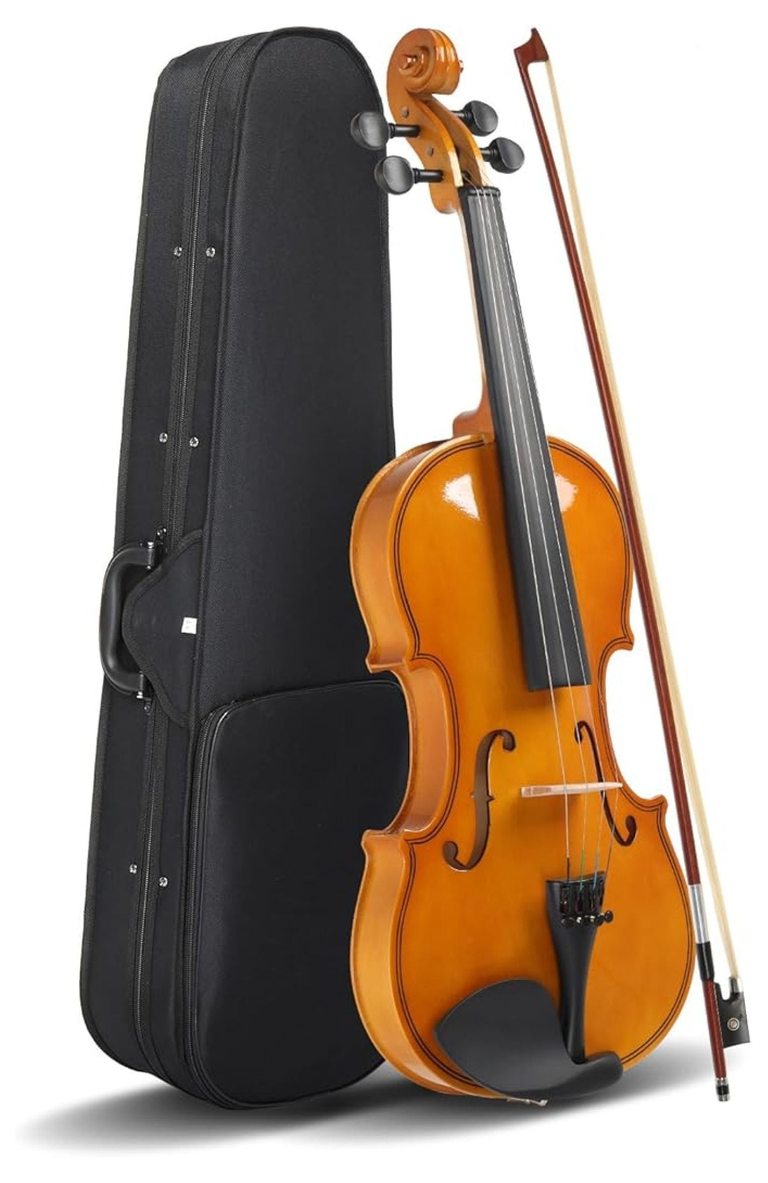 HHBEAUTY Full Size Violin, 4/4 Acoustic Violin with Portable Case ...