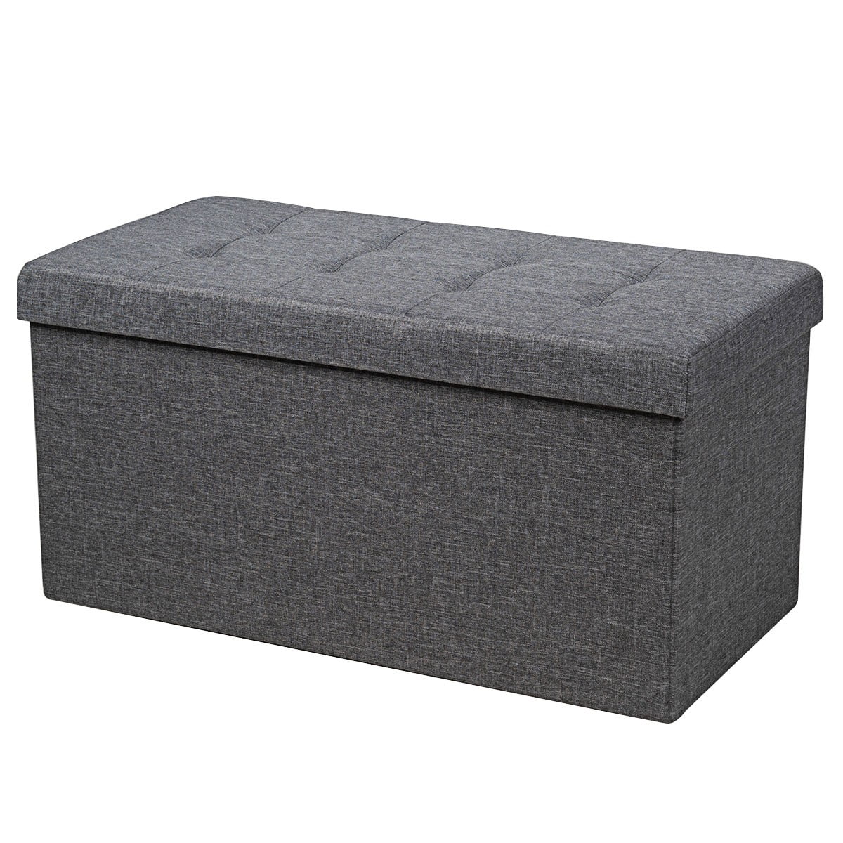 HHBEAUTY Functional Storage Foot Stool Ottoman Bench Folding Chest ...