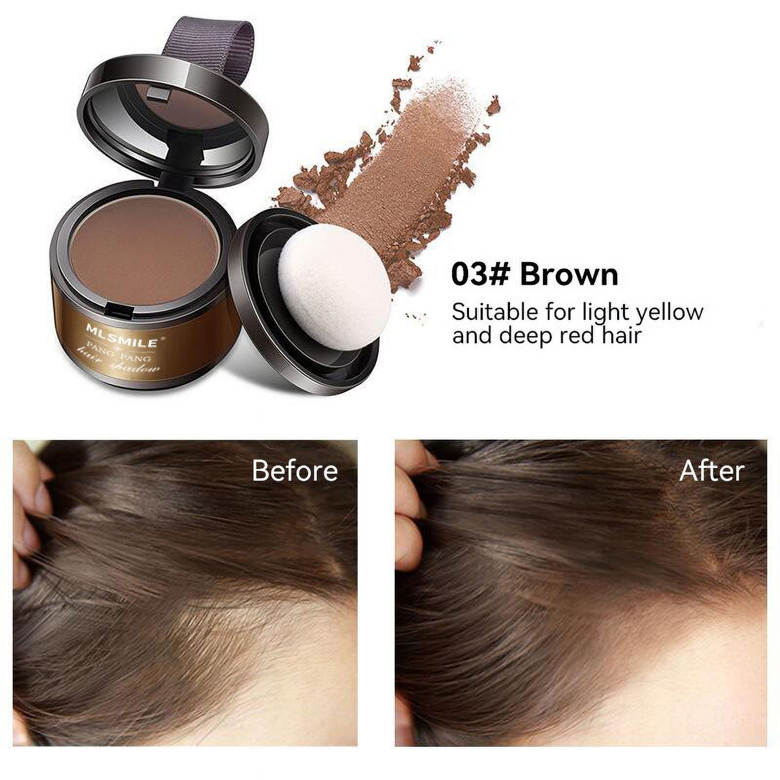 HHBEAUTY Hairline Powder - Root Touch Up Hair Color for Gray Coverage ...