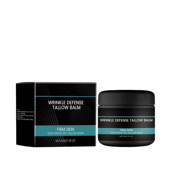 HHBEAUTY The Men's Wrinkle Defense Beef Tallow Balm for Skin, Beef ...