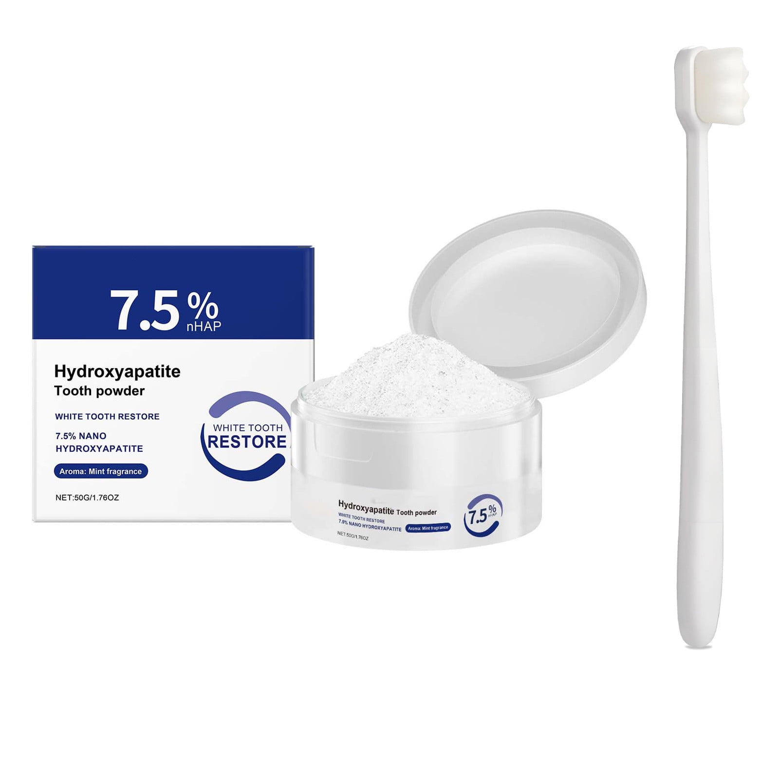 HHBEAUTY Microcrystalline Hydroxyapatite Toothpaste – Upgraded Nano ...