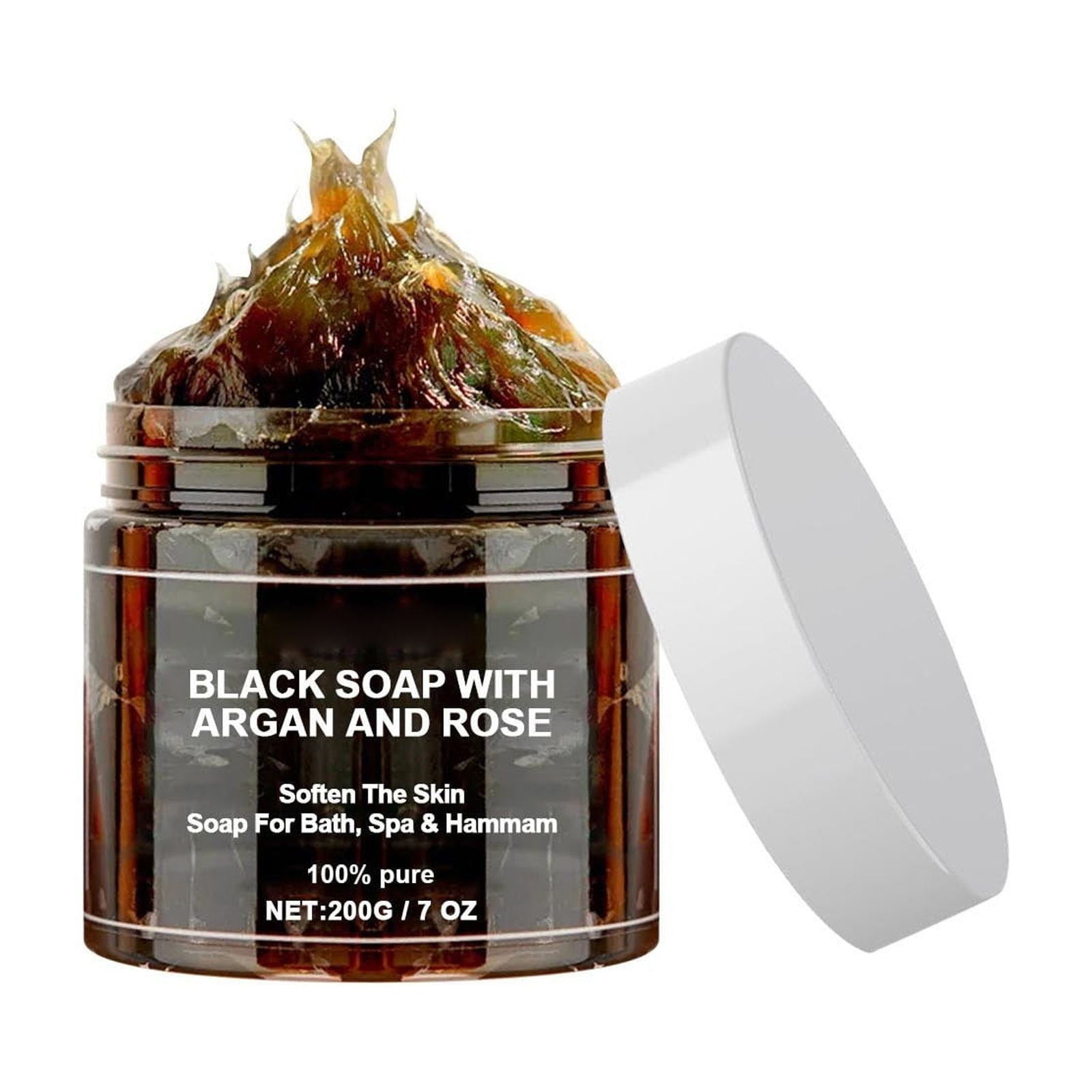 HHBEAUTY Morocco Black Soap With Argan And Rose Morocco Black Beldi Soap Zawina Morocco Body ...