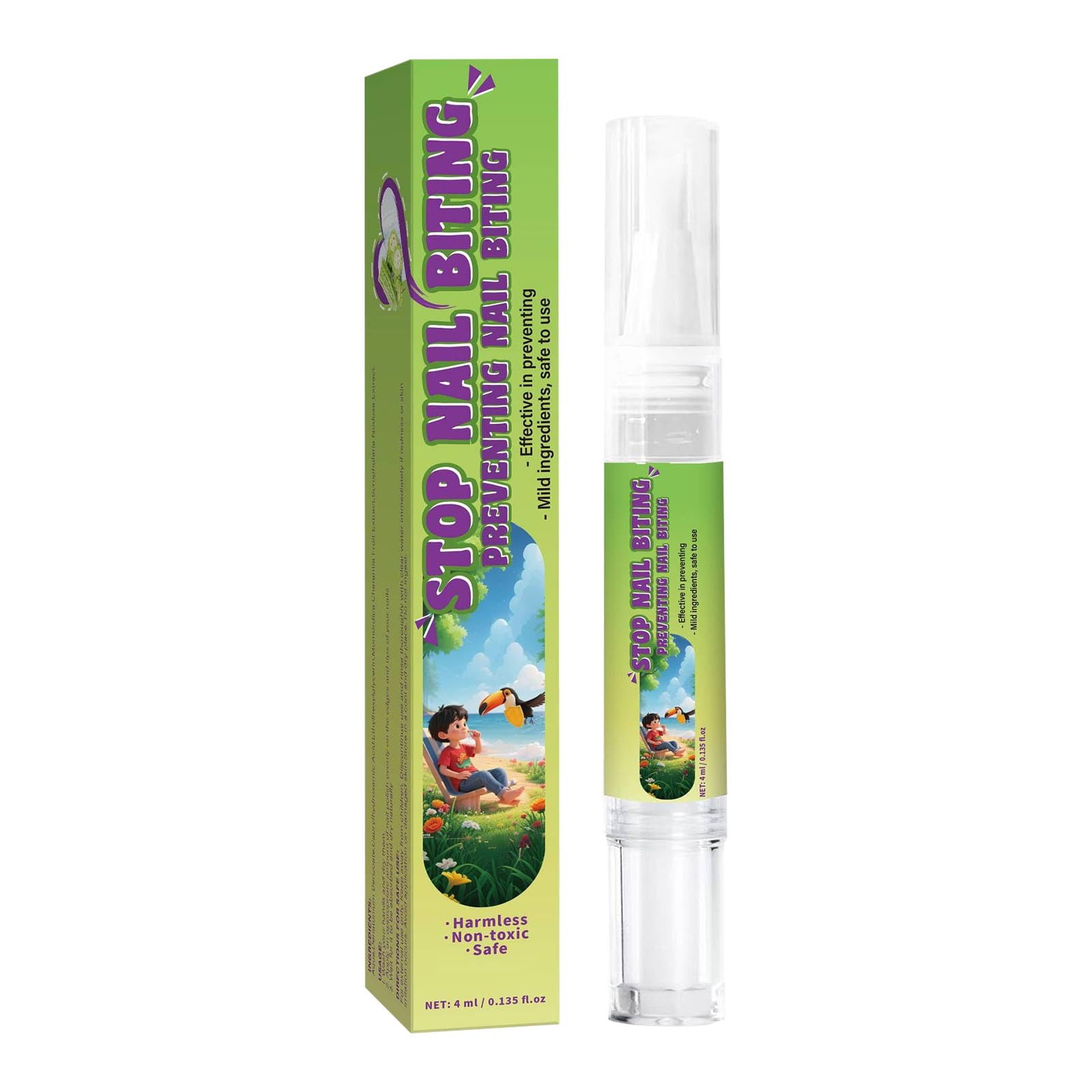 HHBEAUTY Nail Biting Prevention for Adults and Kids - Bitter Taste Stop ...