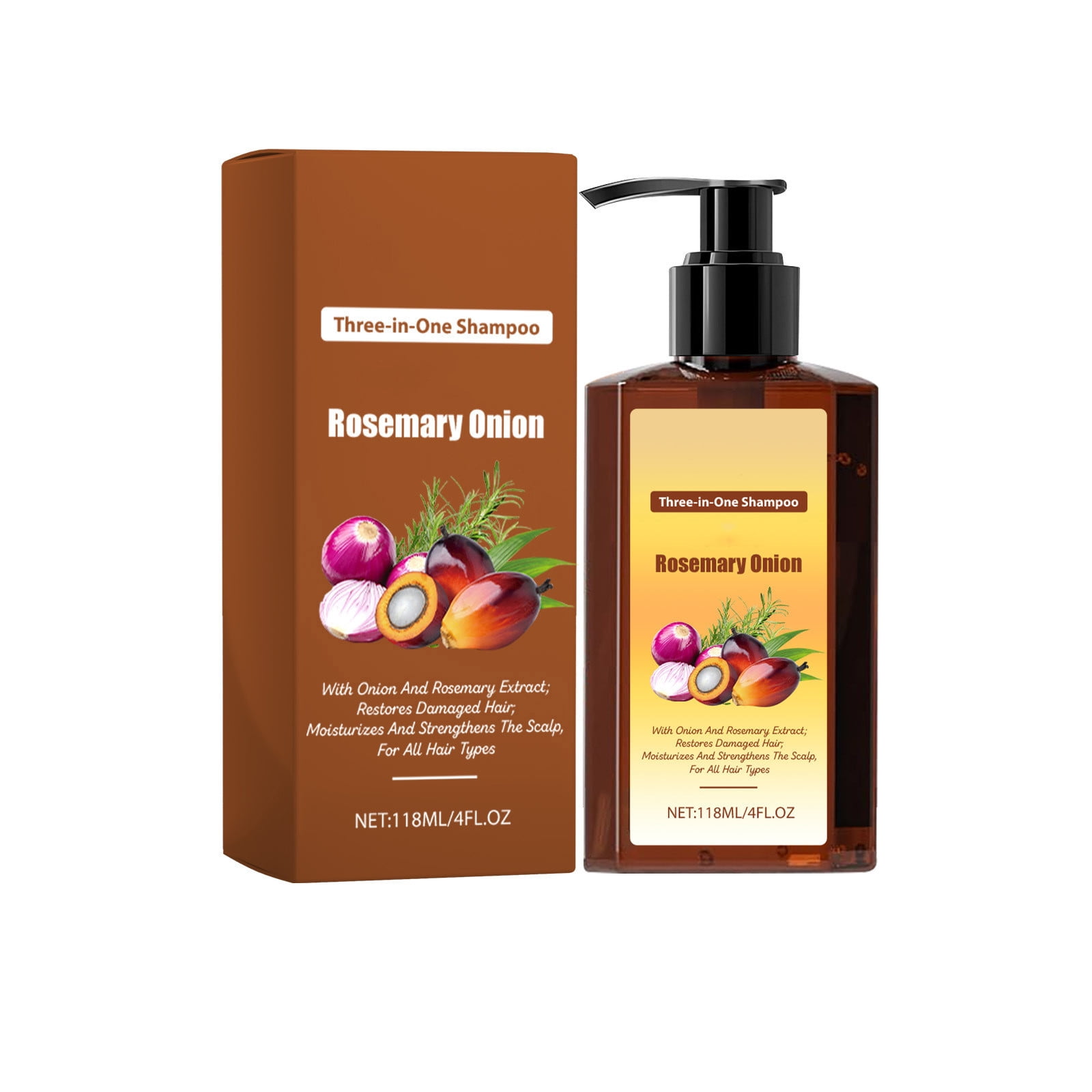 HHBEAUTY Onion Biotin and Rosemary Shampoo Treatment Set for Stronger ...