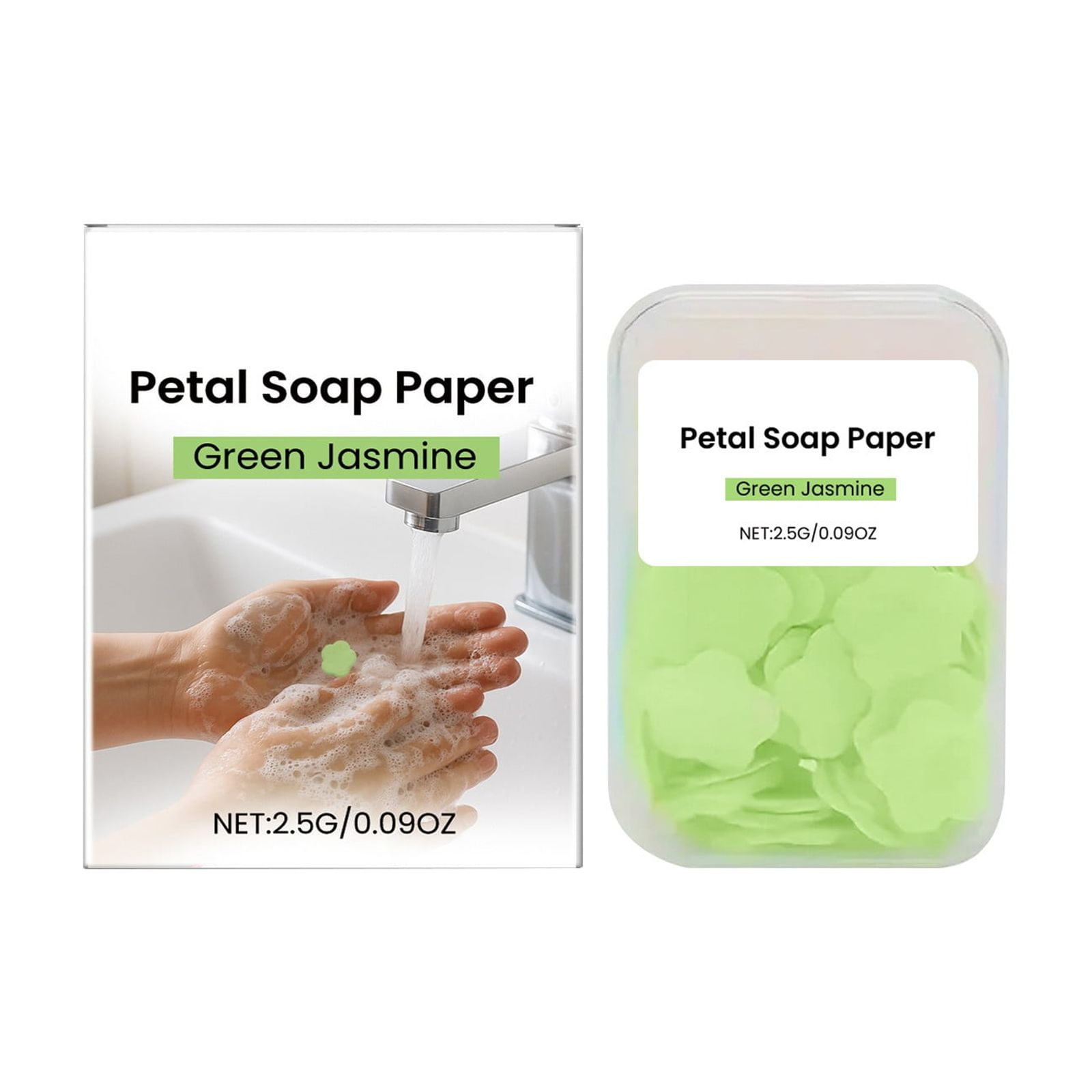 HHBEAUTY Paper Soap, Jasmine Flavor Mini Fresh Portable Disposable ...
