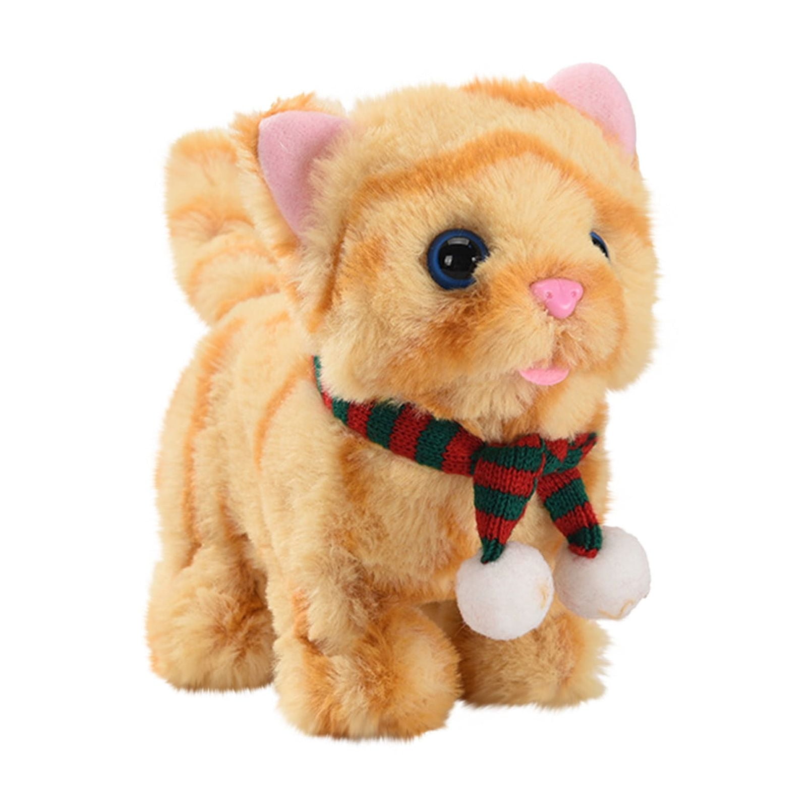 HHBEAUTY Plush Cat Stuffed Animal Interactive Cat Robot Toy, Robotic ...