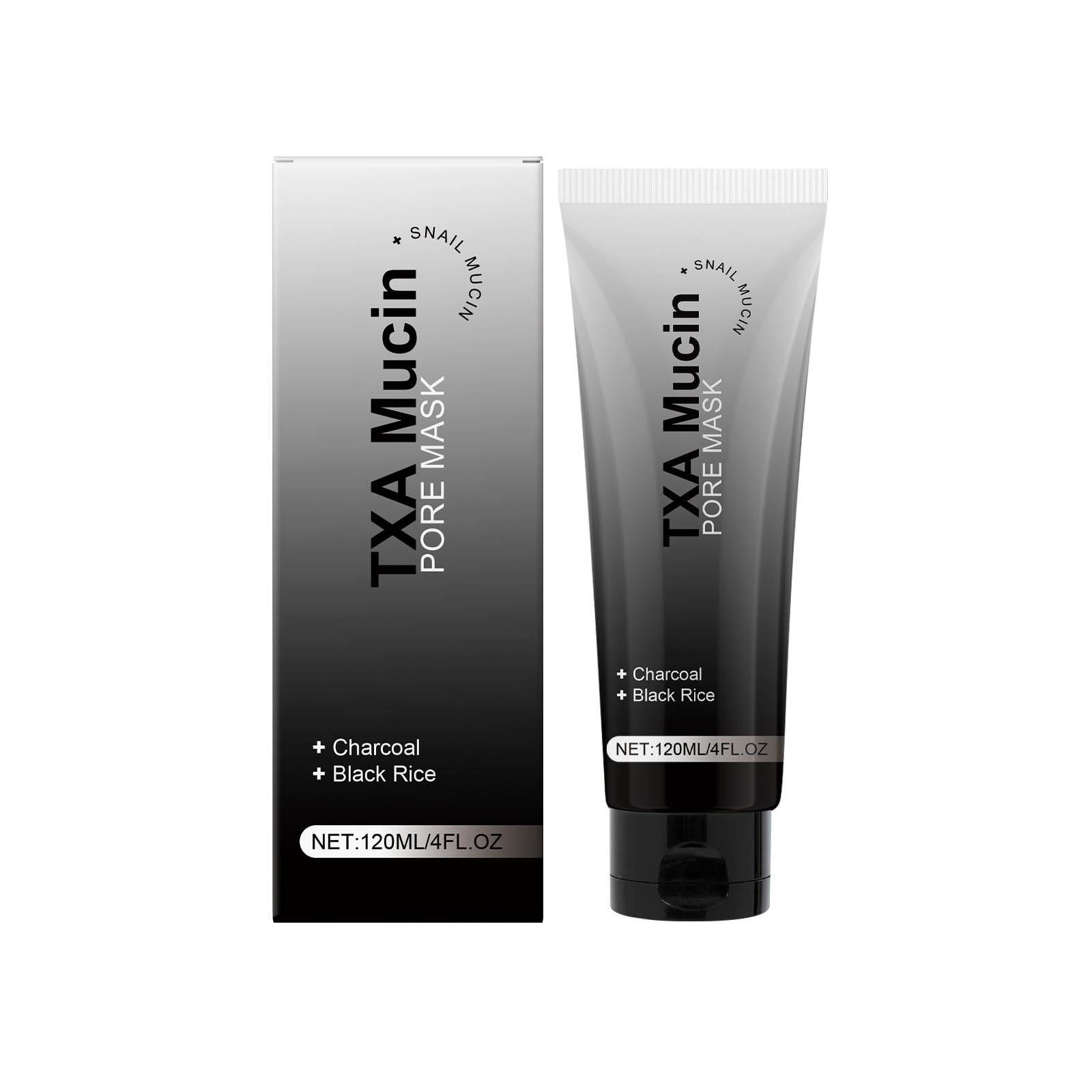 HHBEAUTY Pore Mask Cleanser, Tranexamic Acid, Charcoal, Black Rice ...