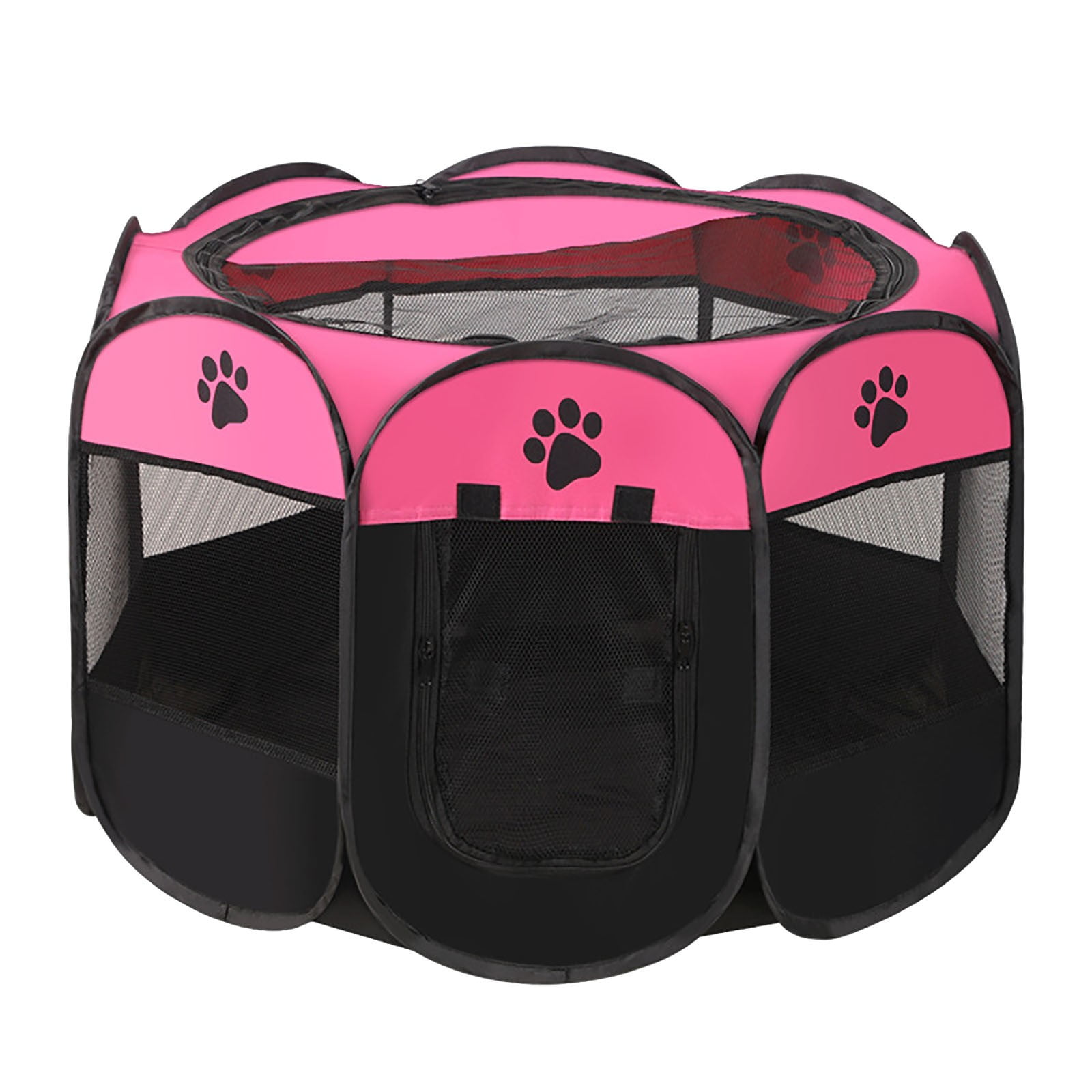 HHBEAUTY Portable Pet Cat Playpen for Indoor Cats Enclosed, Foldable ...