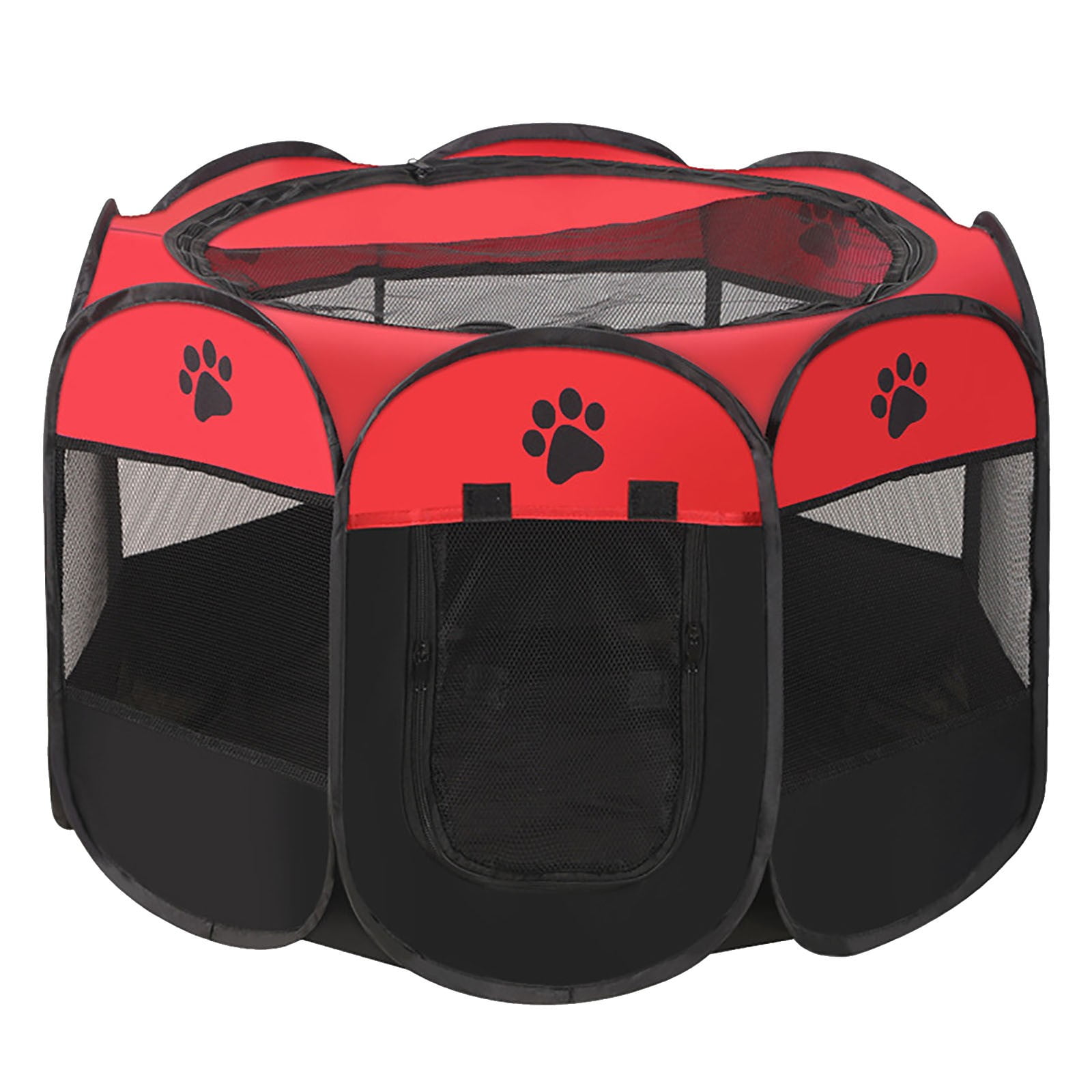 HHBEAUTY Portable Pet Cat Playpen for Indoor Cats Enclosed, Foldable ...