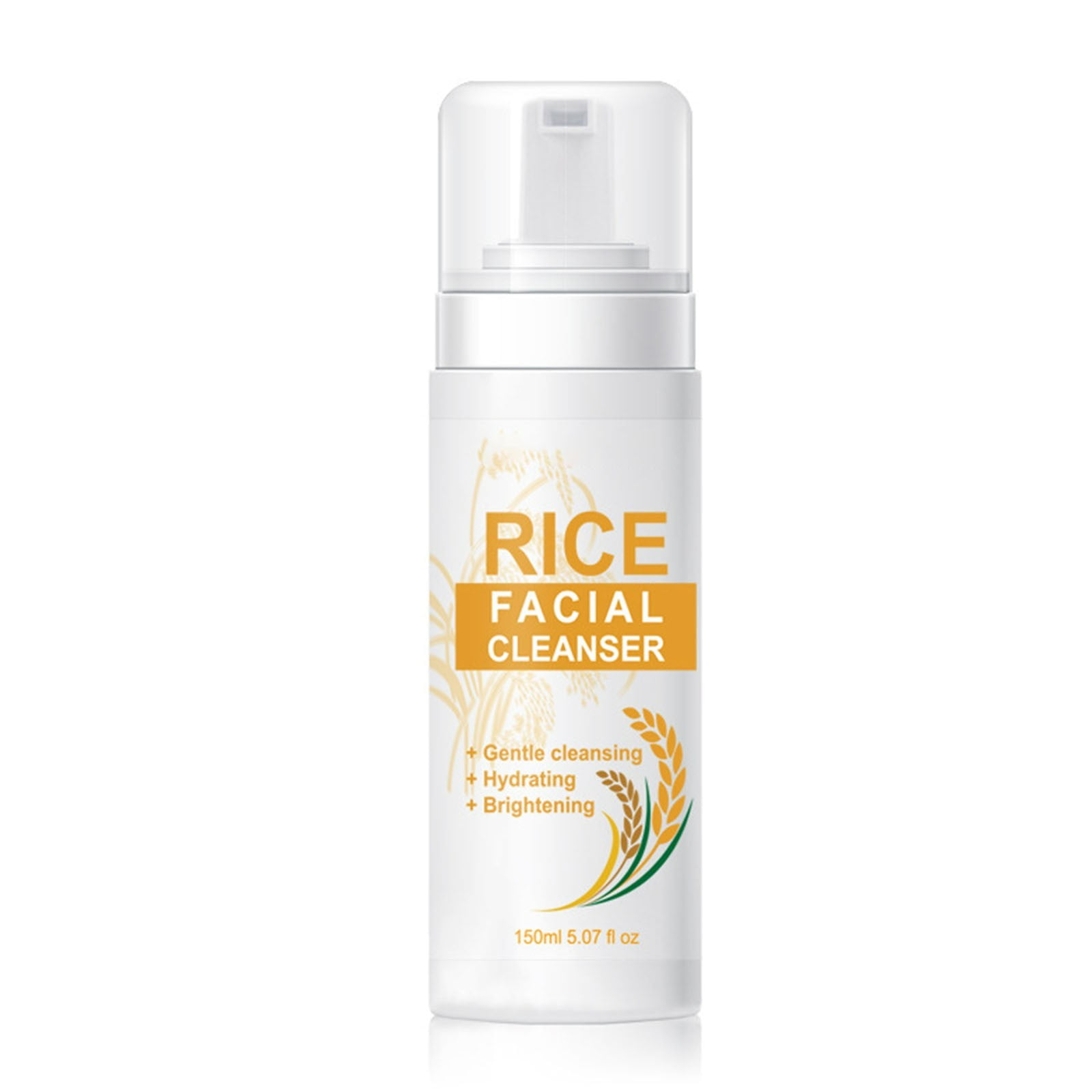 HHBEAUTY Rice Facial Cleanser, Gentle Mousses Face Cleanser, Foaming ...