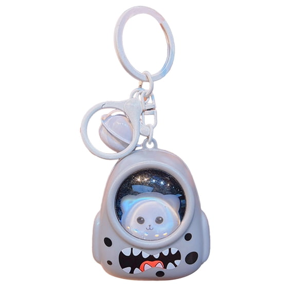 Claire's Glitter Polyurethane Shark Costume Bear Mini Backpack Keychain ...