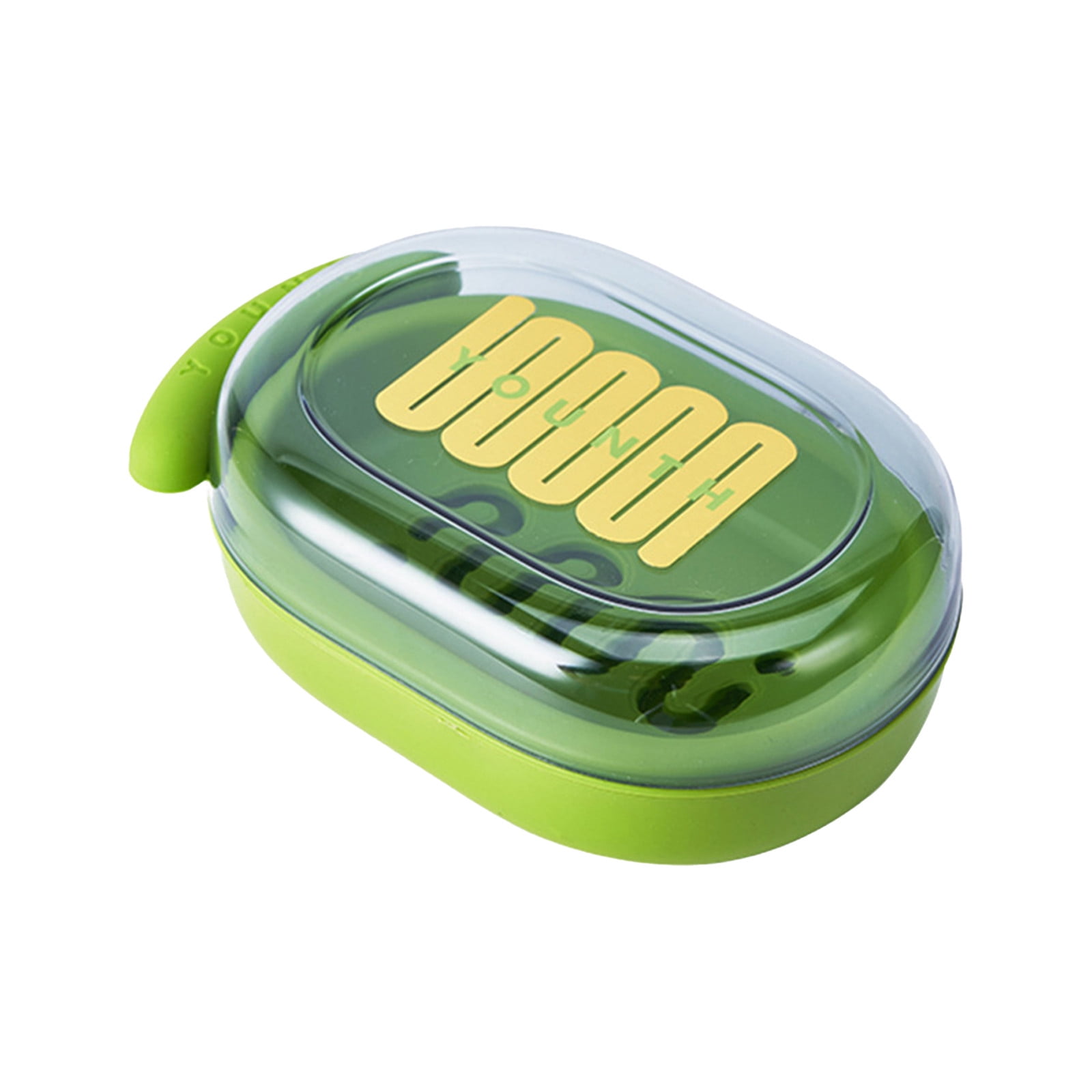 HHBEAUTY Soap Dish Holder with Drainage Tray and Lid, 2 Layers ...