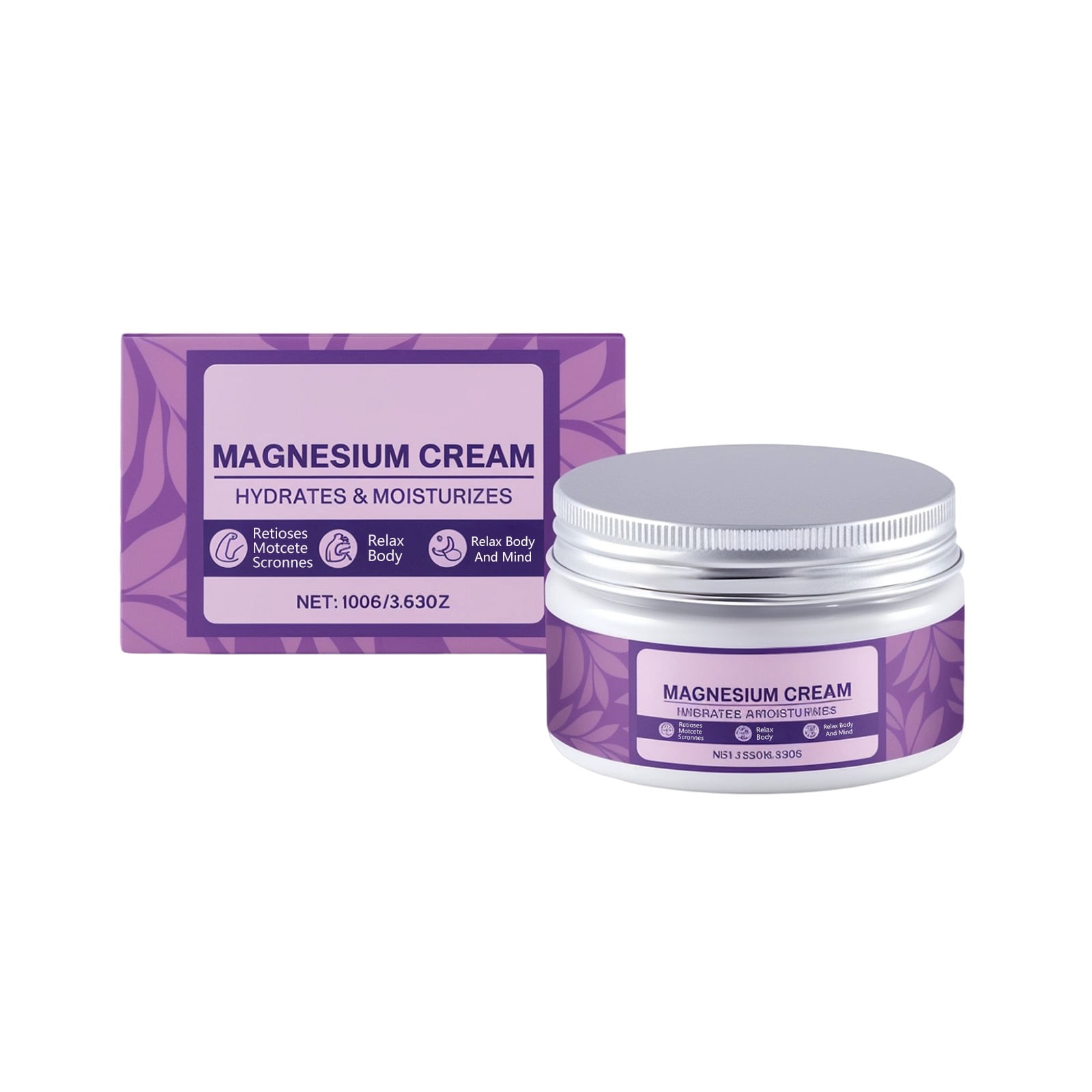 HHBEAUTY Topical Magnesium Lotion Body & Leg Cream: Organic Magnesium ...