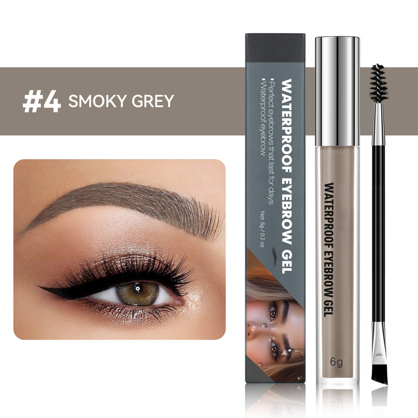 HHBEAUTY Waterproof Liquid Eyebrow Gels, Smudge-Proof, Sweat Resistant ...