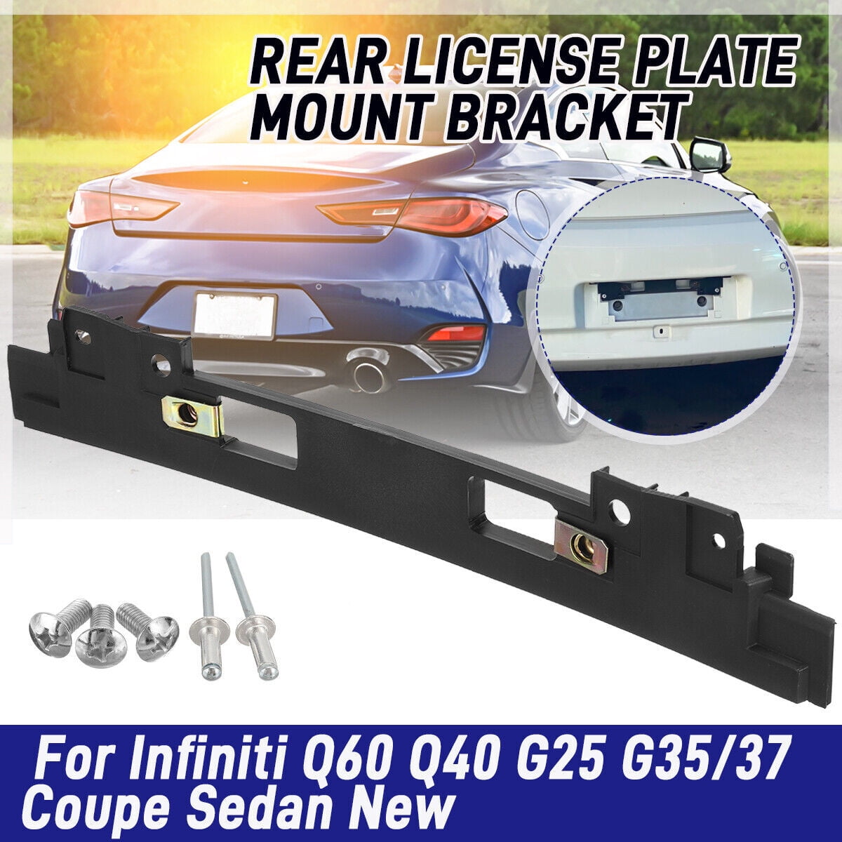 HHENGYISOUL Rear Bumper License Plate Mounting Bracket Holder for ...