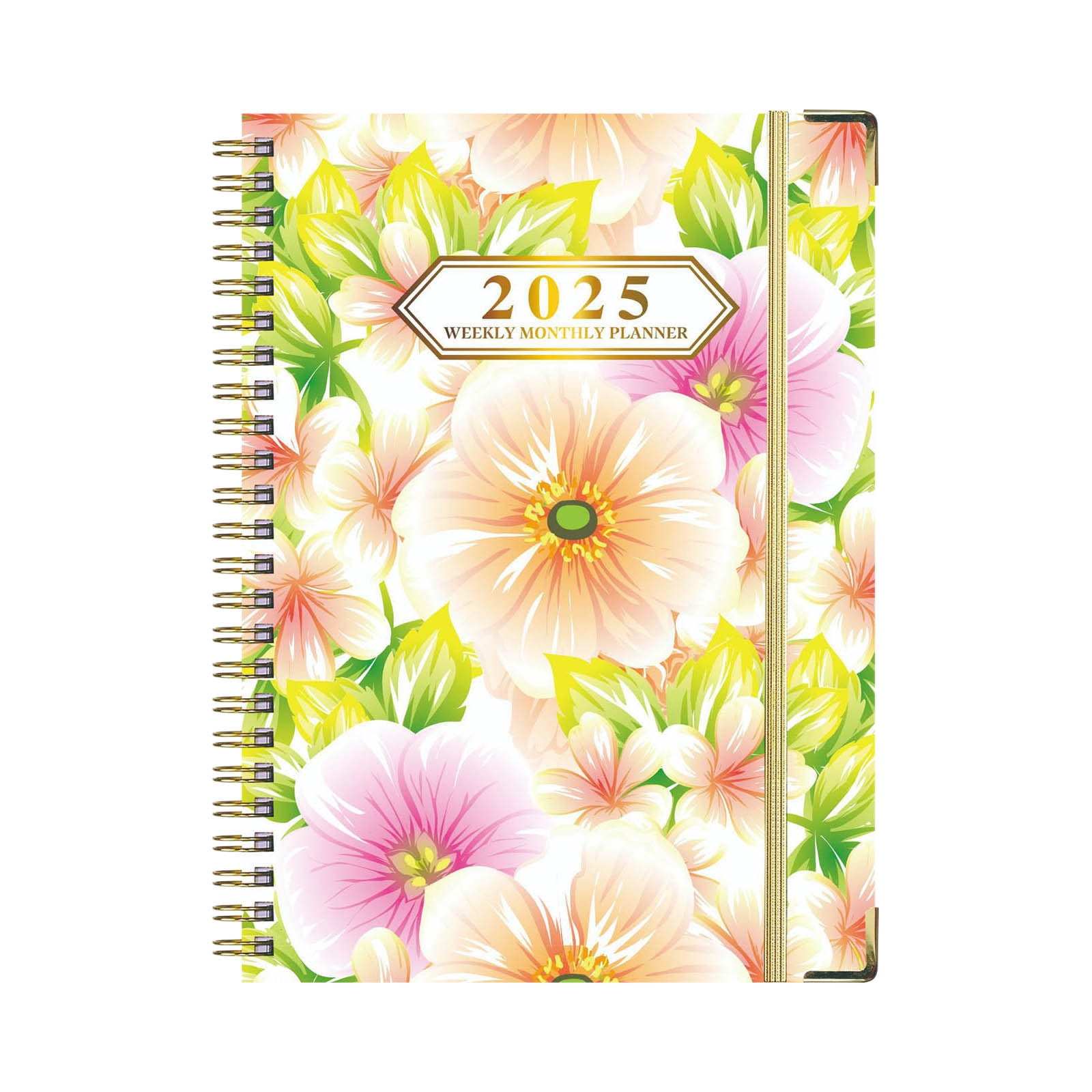 HHGBAD 2025 Planner A5 Notebook with Dividers, Monthly Calendar ...