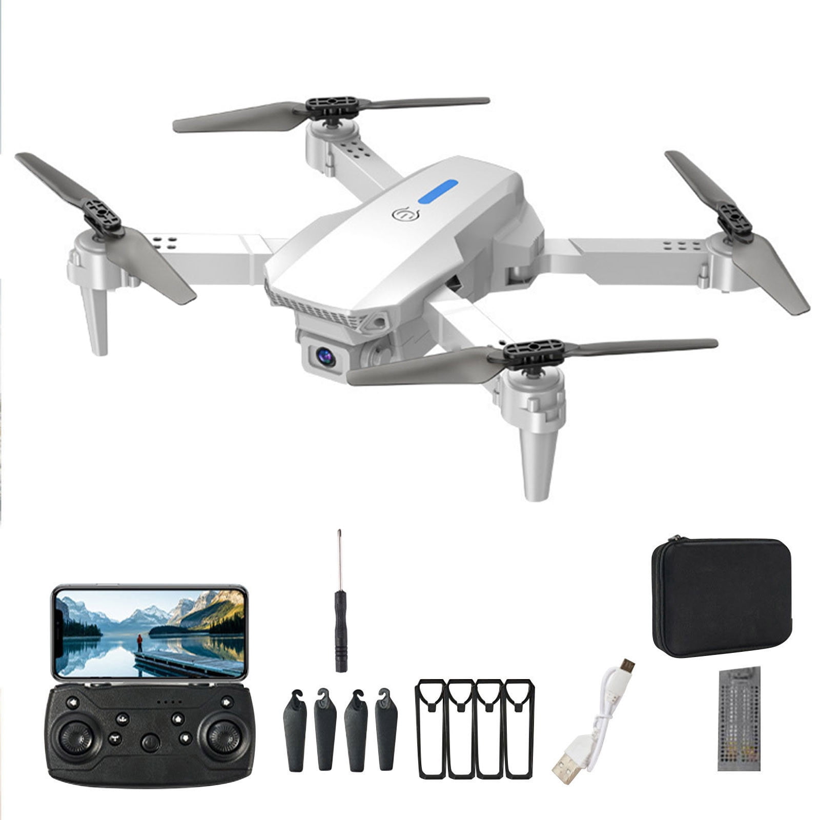 HHGBAD 4K HD Camera Drone with Pressure Fixed Height Hover & Modular ...