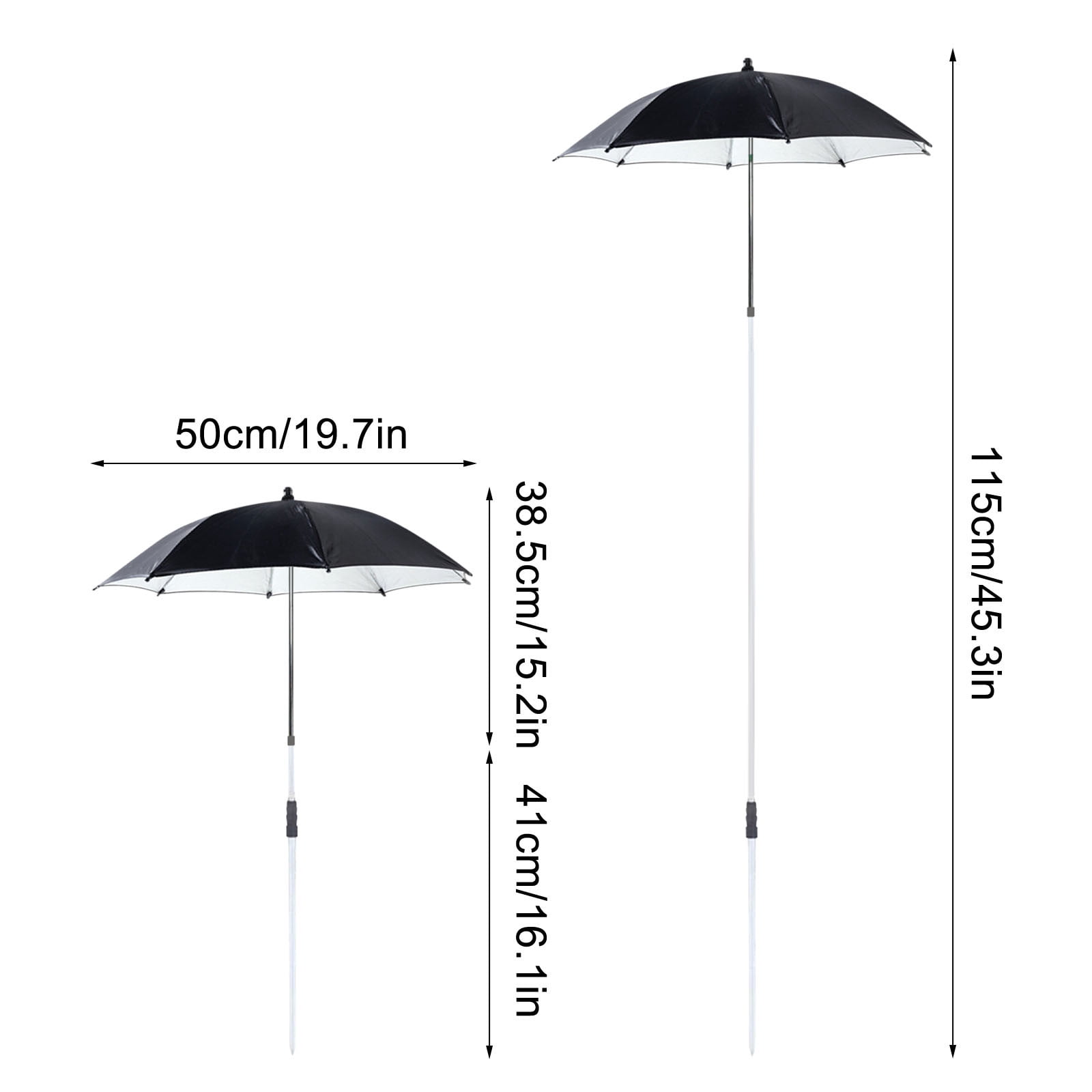 HHGBAD Adjustable Plant Umbrella, Sun Protection Shade, Garden Umbrella ...