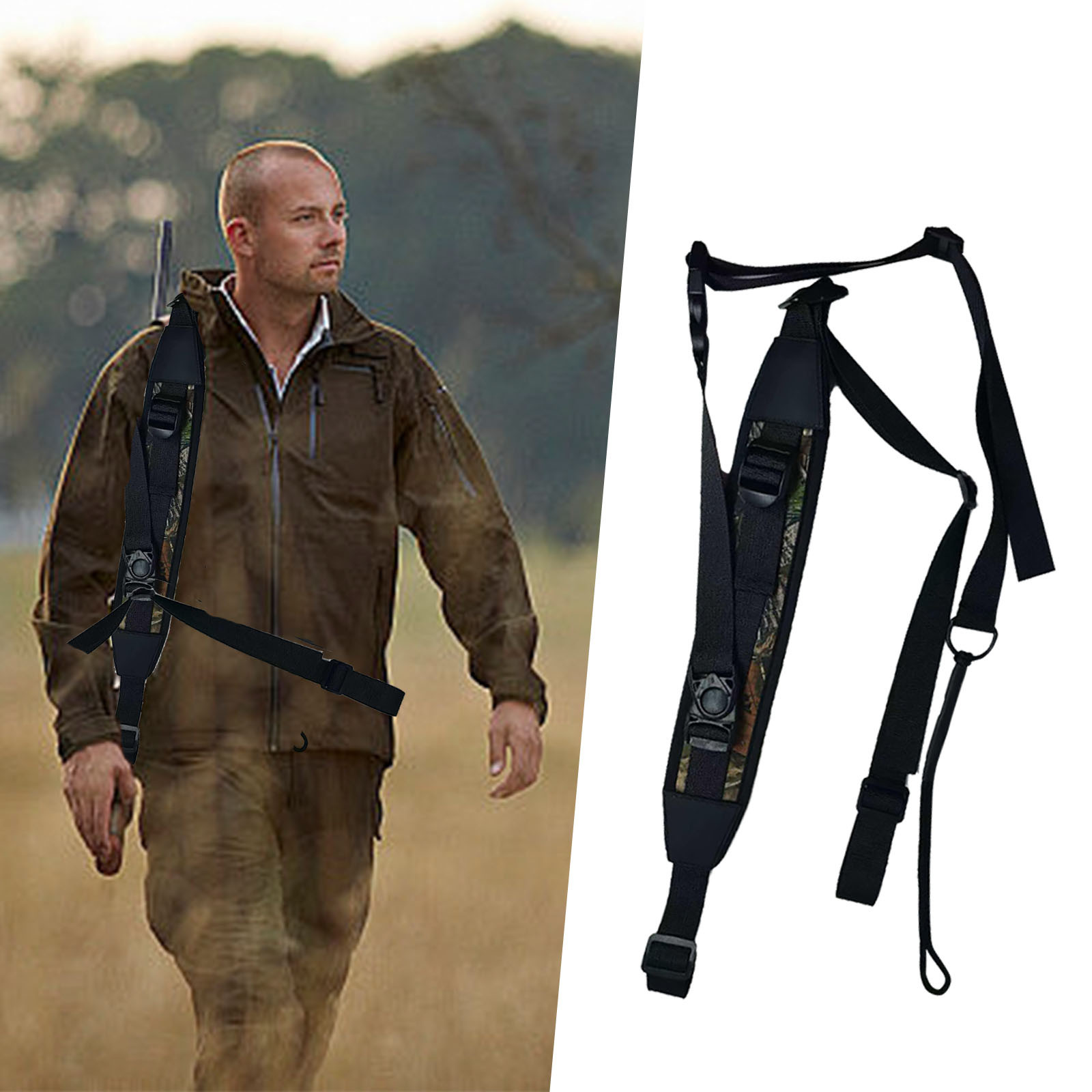 HHGBAD Adjustable Sling Strap - 70-120cm, Durable & Comfortable Padded ...