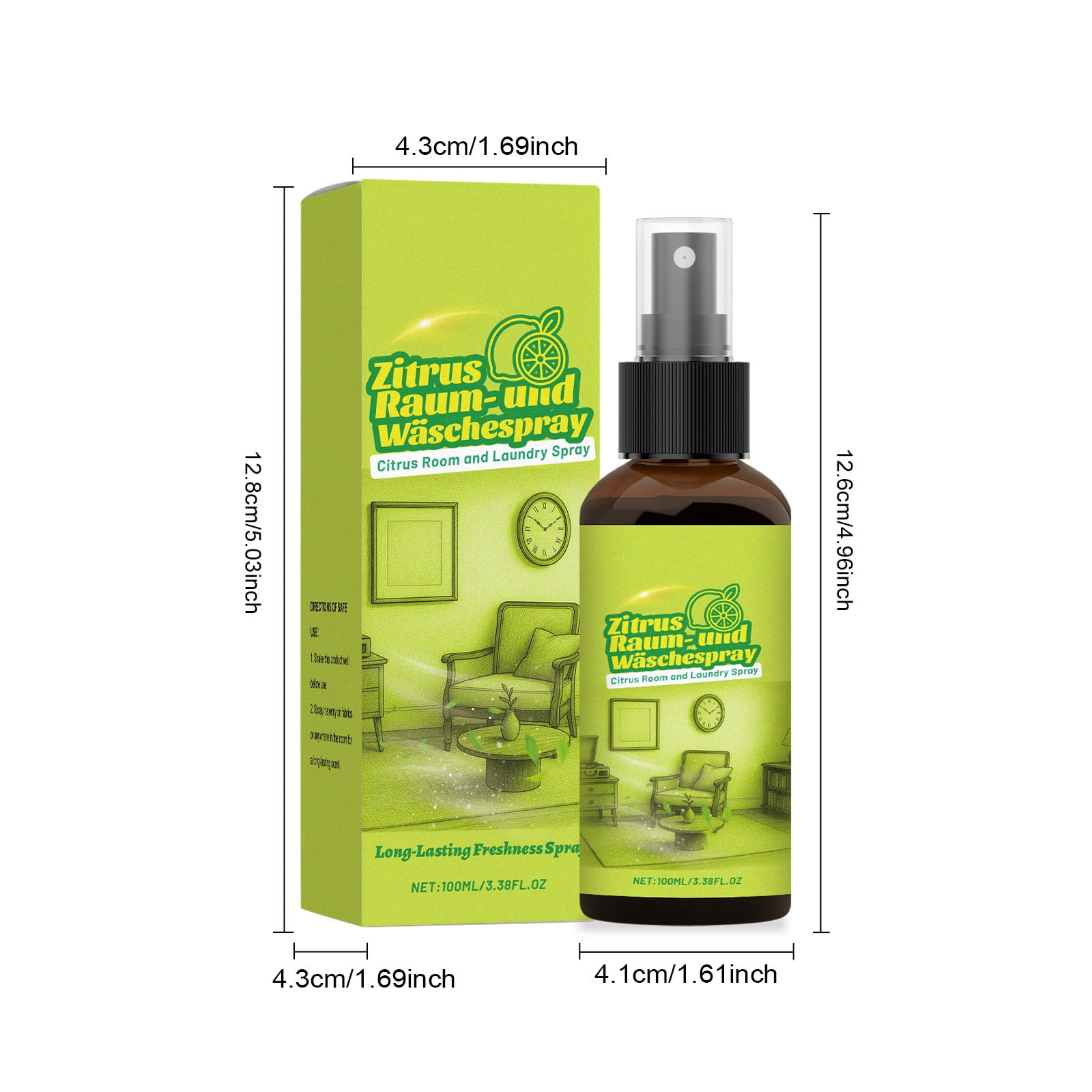 HHGBAD Air Spray, 3.38oz Portable Air Freshener, Long-Lasting Indoor ...