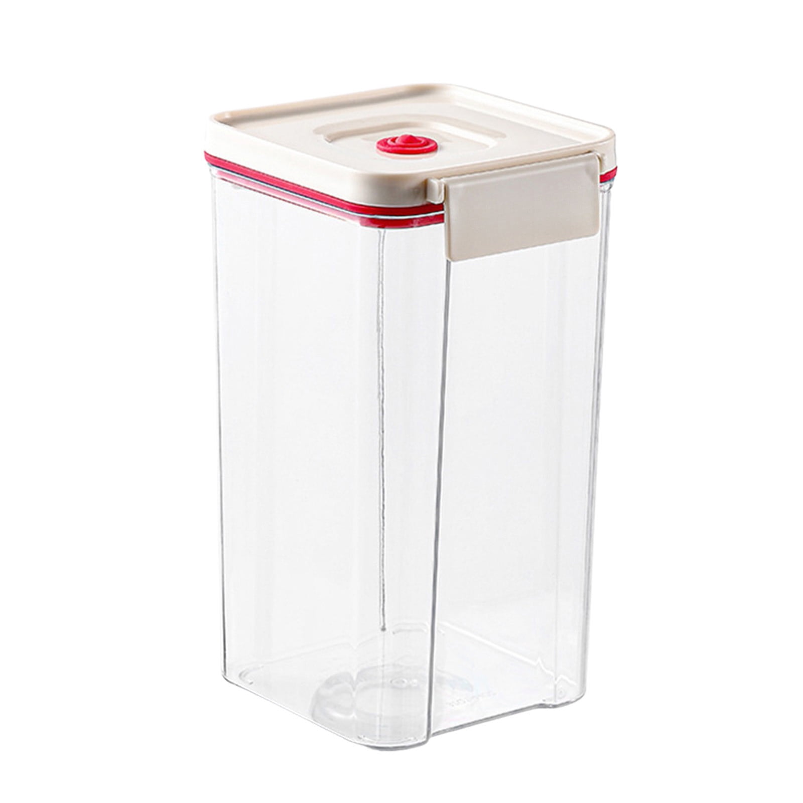 HHGBAD Airtight Food Storage Canister, Plastic Dry Food Dispenser ...