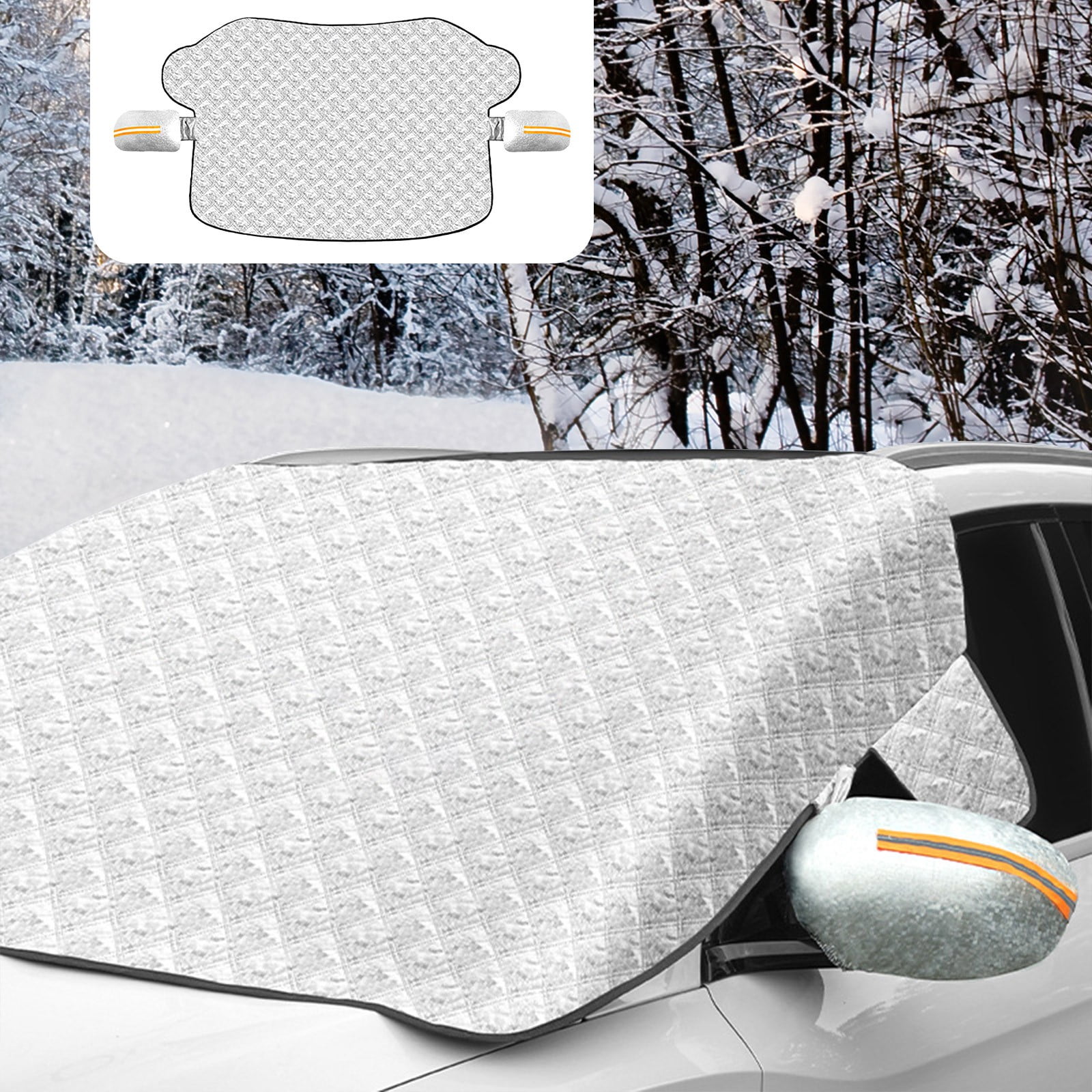 HHGBAD All-Weather Car Windshield Snow Cover - Ice/Frost Guard with ...