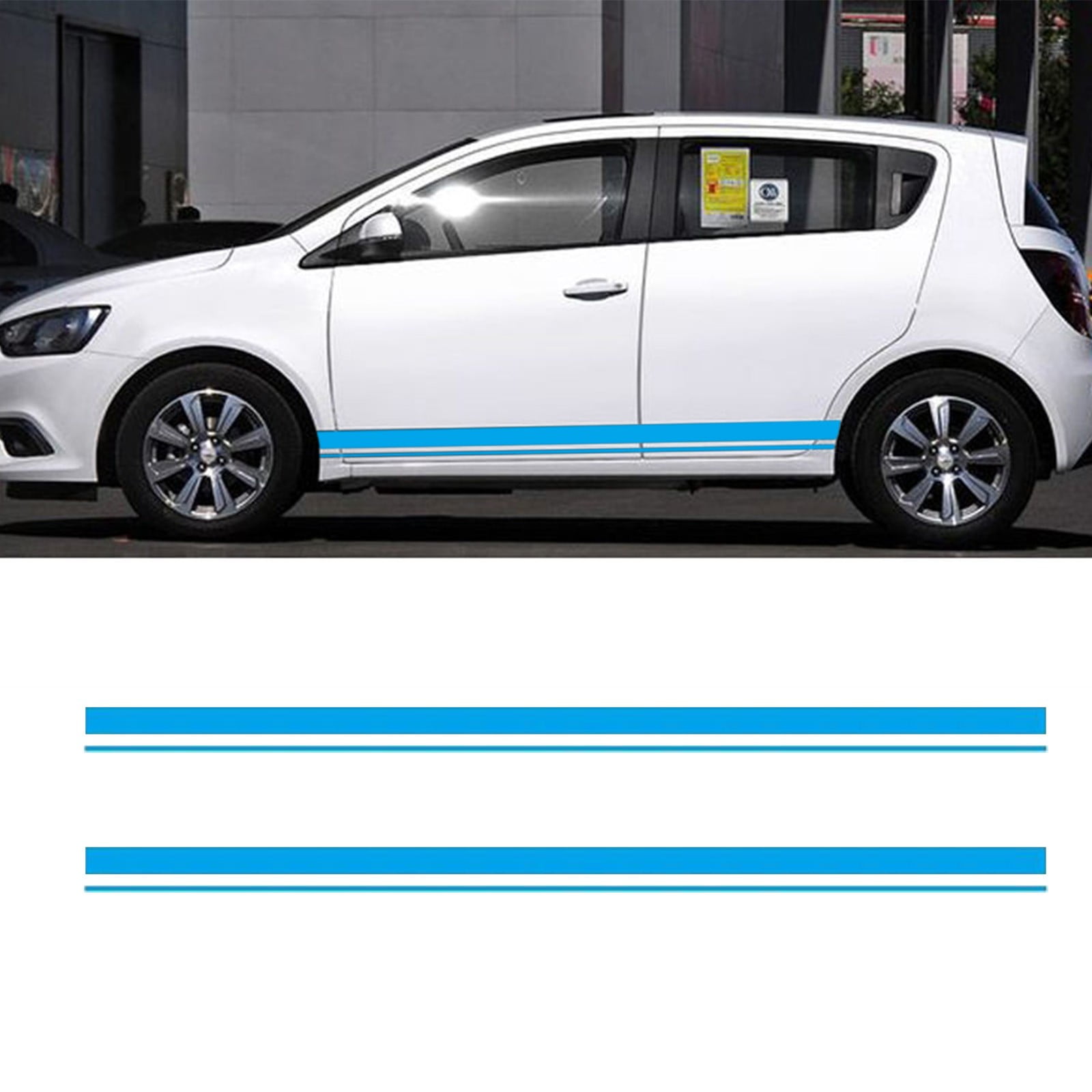 HHGBAD Car Side Skirt Decal | Universal Door Stripe Sticker | Scratch ...