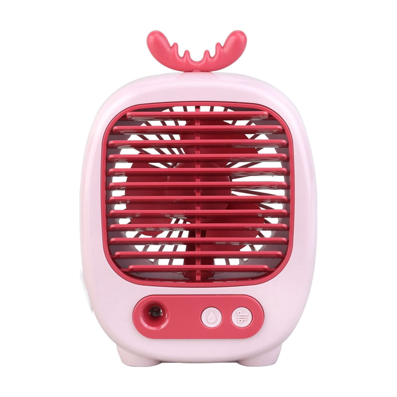 HHGBAD Cool Mist Fan, Humidifying Desk Fan, 3-Speed USB Rechargeable ...