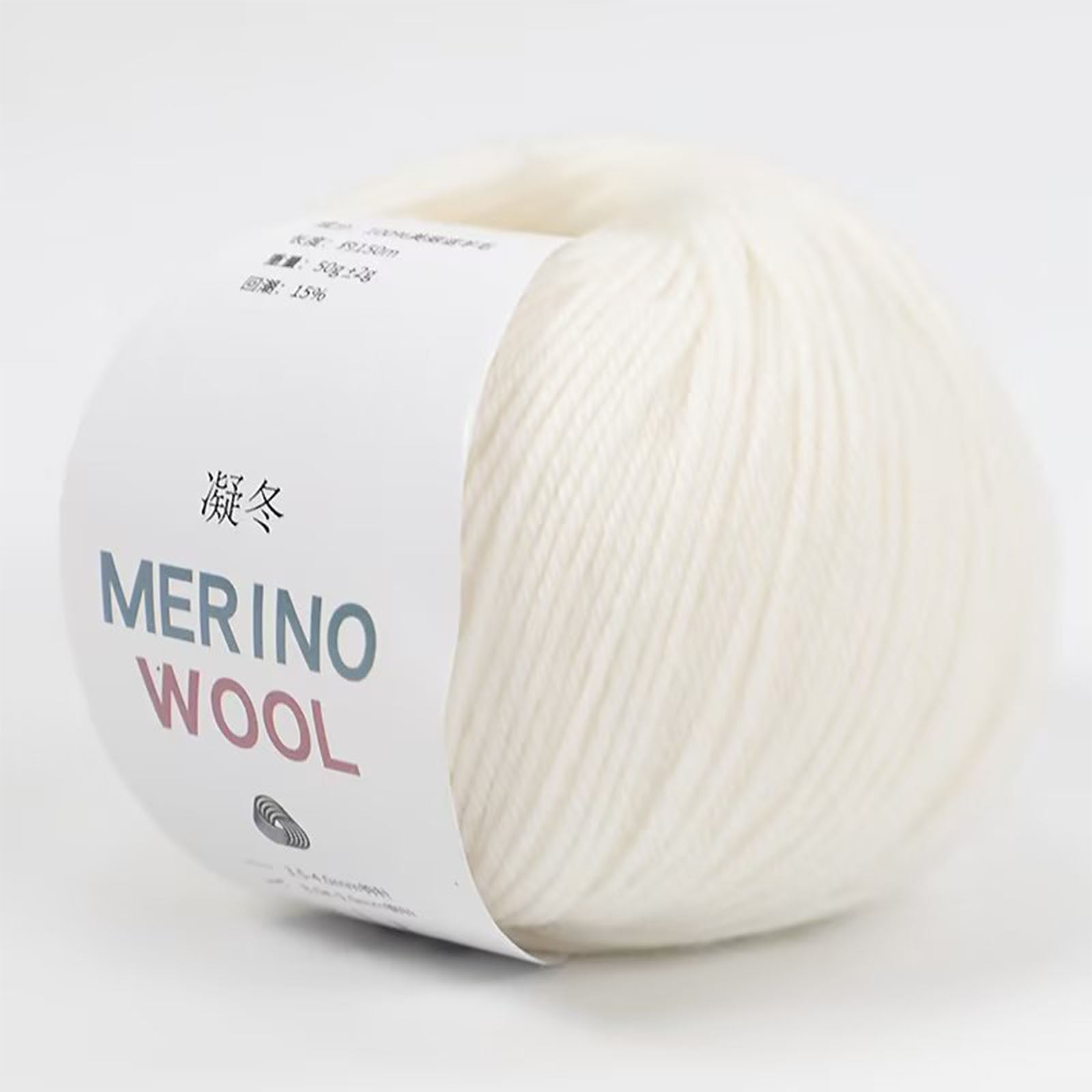 HHGBAD Hand-Woven Merino Wool Yarn - Soft & Warm, Medium Coarse ...