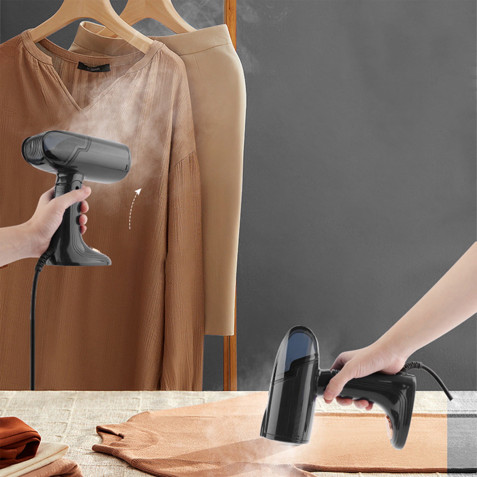 HHGBAD Handheld Steam Ironing Machine, 1500W Mini Travel Steamer for ...