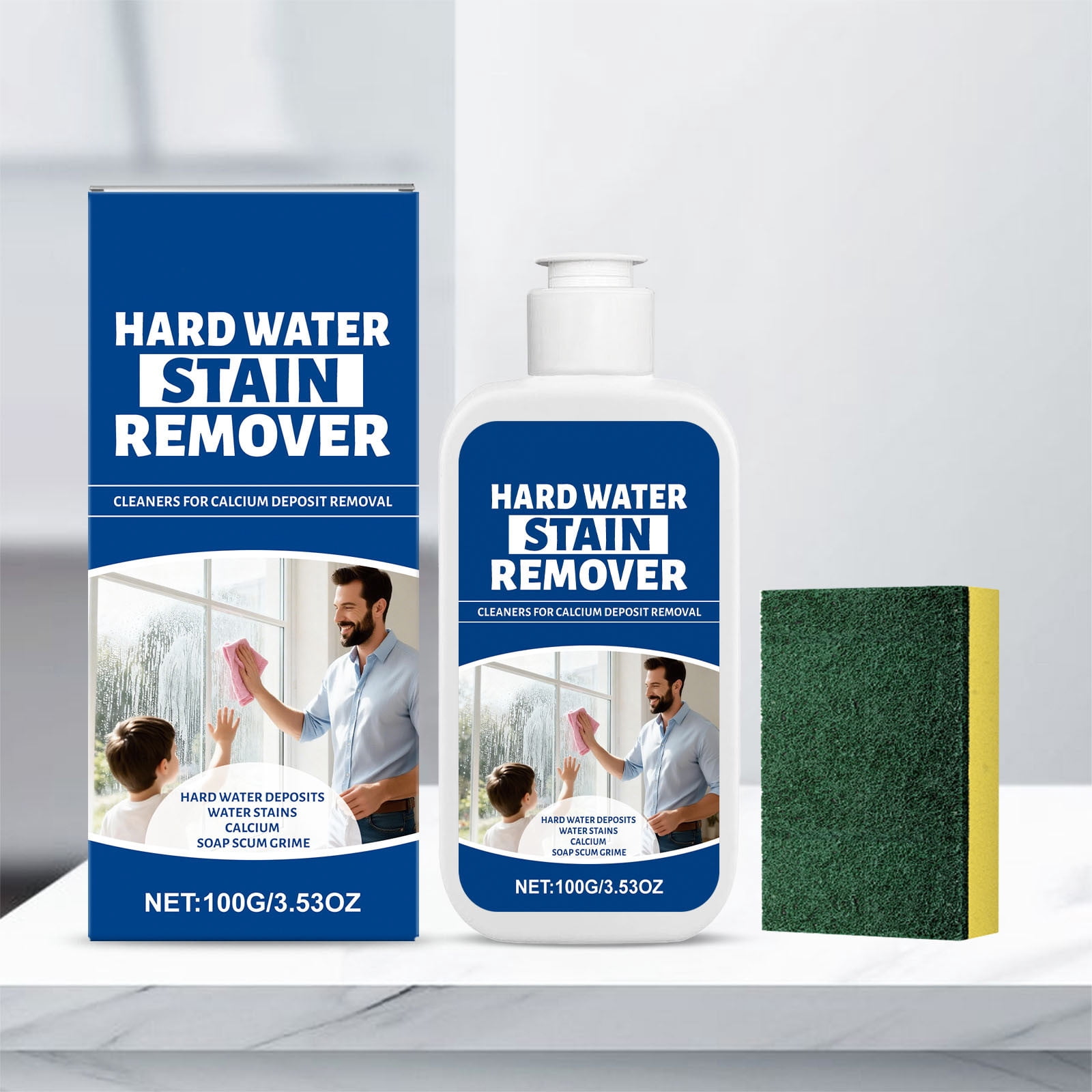 HHGBAD Hard Water Stain Remover, Powerful Cleaner, Effectively Removes ...