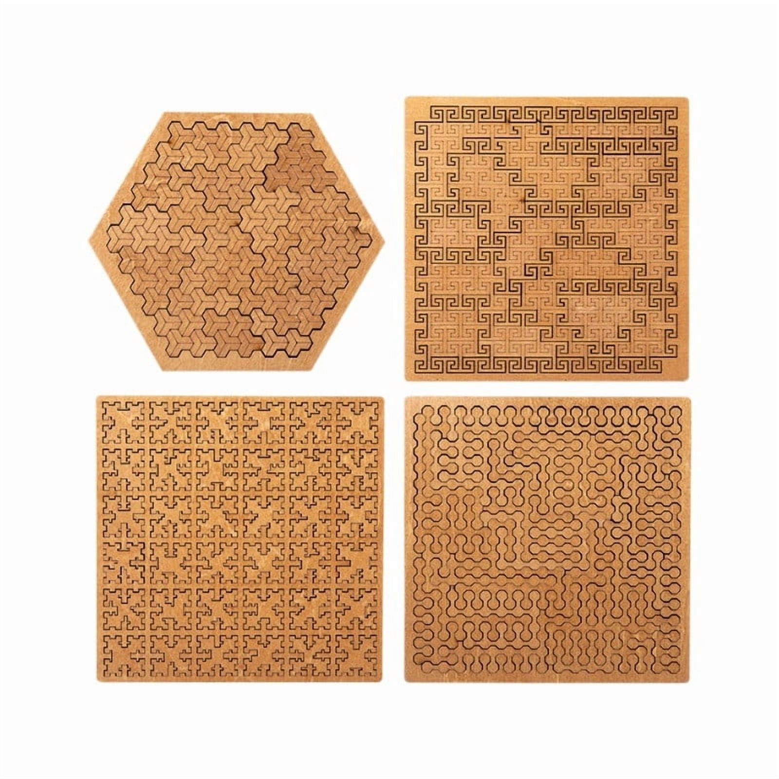 HHGBAD Mind-Bending Wooden Puzzle, Challenging Maze for Adults ...