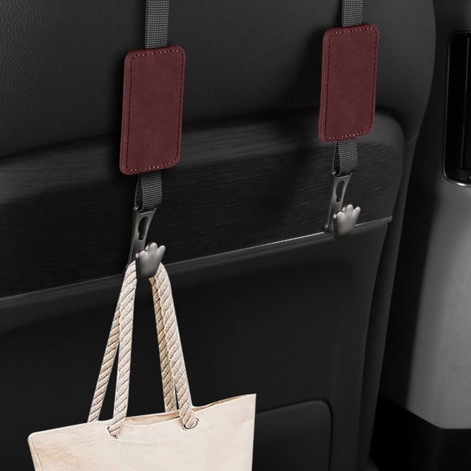 HHGBAD Multifunctional Car Hook,Leather Backrest Organizer,Heavy-Duty ...