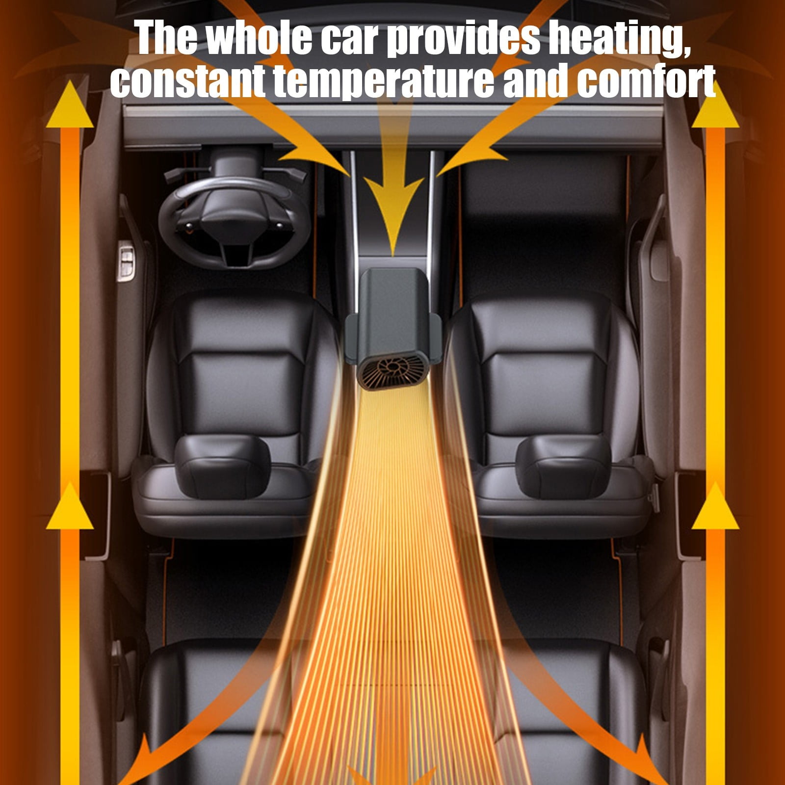 HHGBAD Portable 150W Car Heater, Fast Demisting Defroster for 12V ...