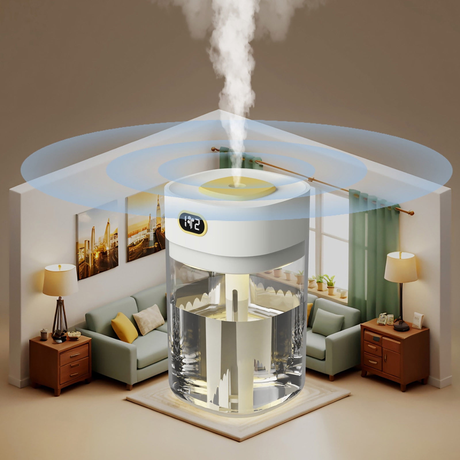 HHGBAD Portable Mini Humidifier, Silent Ultrasonic Water Spray, USB ...