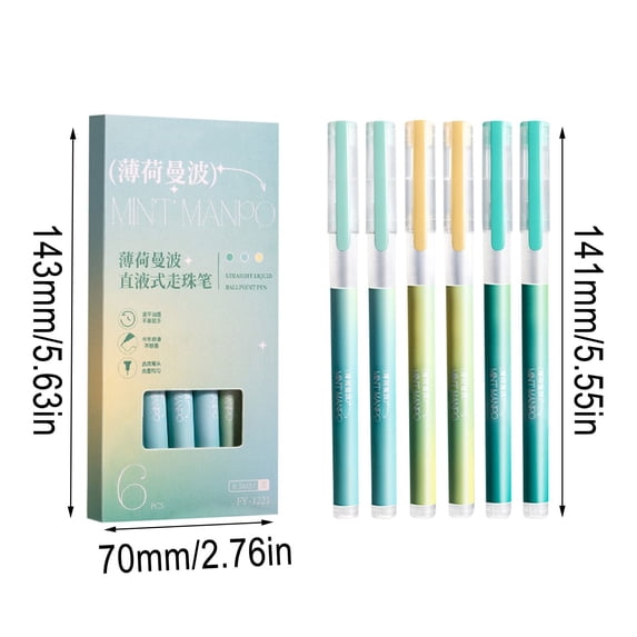 HHGBAD Precision Writing Rollerball Pens, 0.5mm Fine Tip, Convenient ...