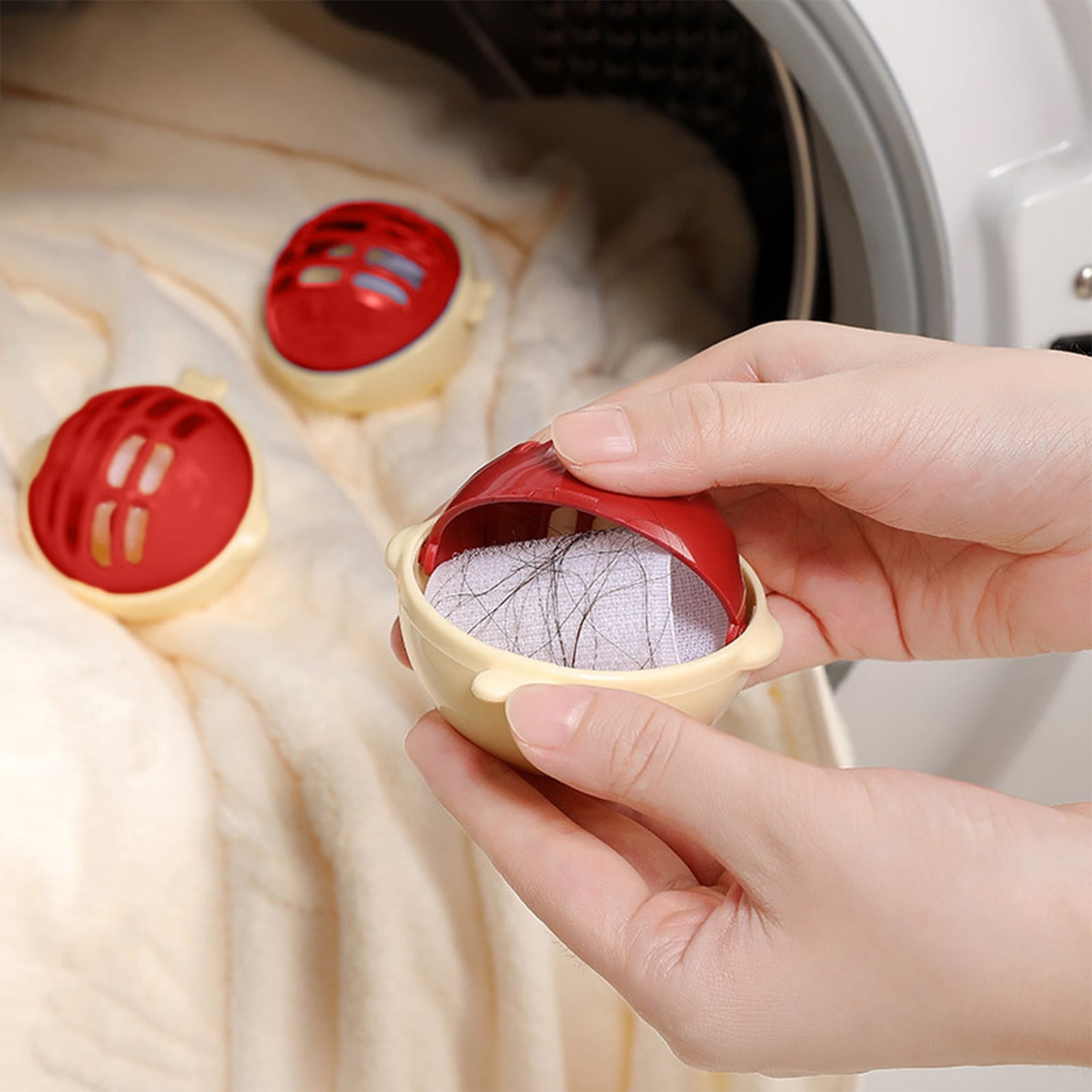 HHGBAD Reusable Laundry Balls, Hair Removal Assistant for Effective ...