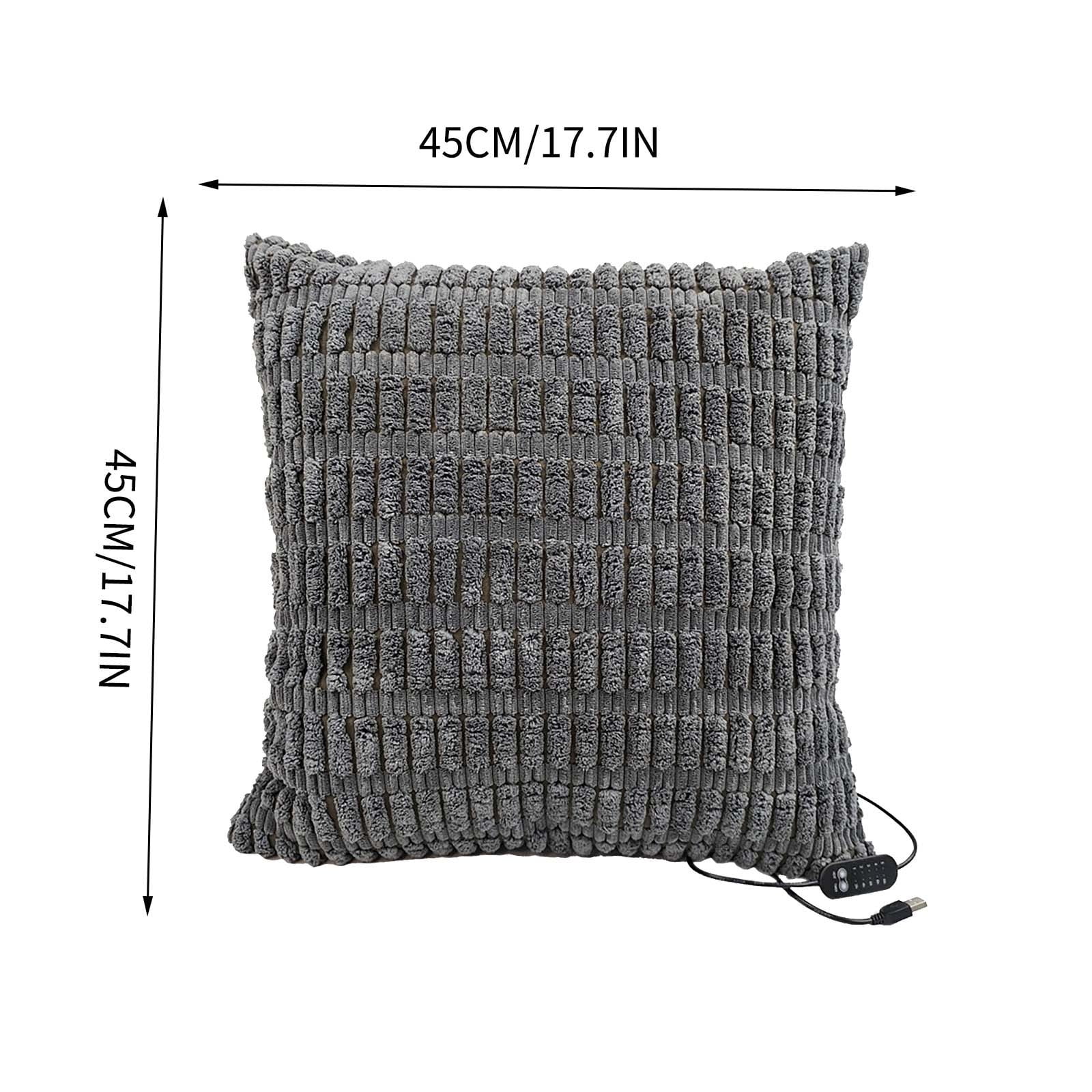 HHGBAD USB Heated Pillow Cover, Adjustable Temperature, Cozy Cushion, 5 ...