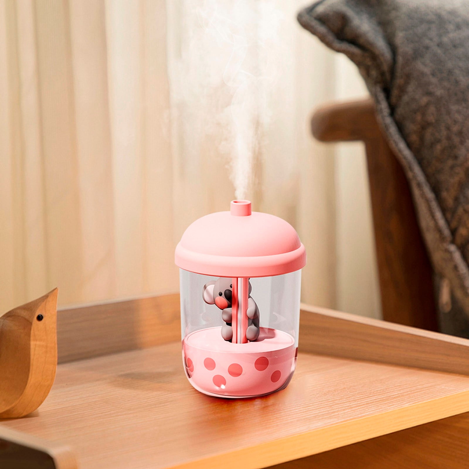 HHGBAD USB Mini Humidifier with Oil Diffuser, Quiet Auto Shut-Off & 0 ...