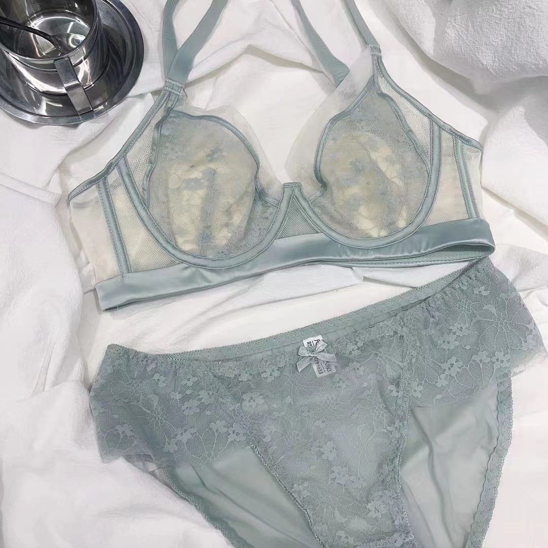 HHH 0066 Pure Desire Mesh Lace Big Chest Small Crystal Glasses ...