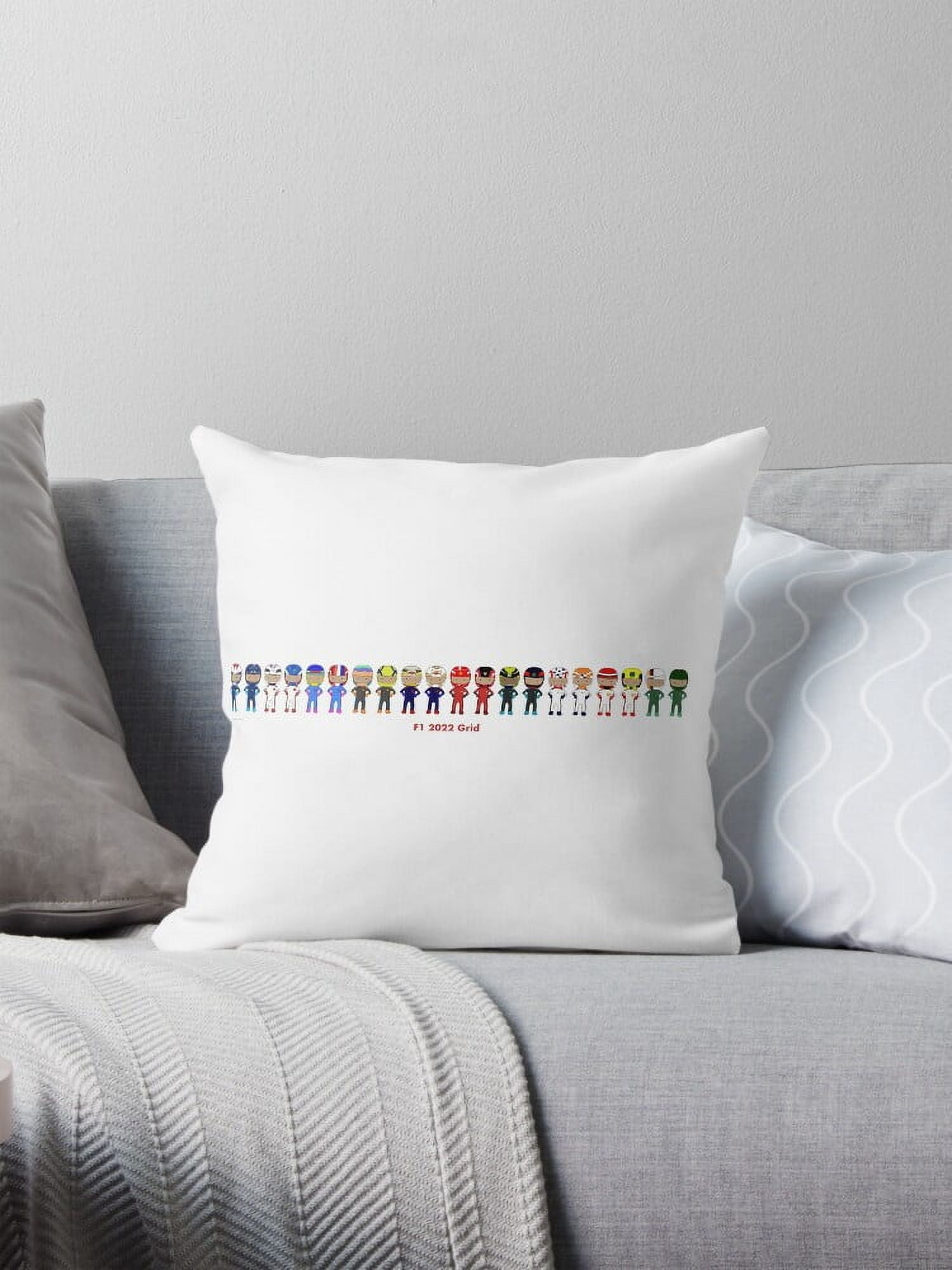 HHH-2022-grid---f1-drivers-line-up---DoodleAndDrive-Throw Pillow Covers ...