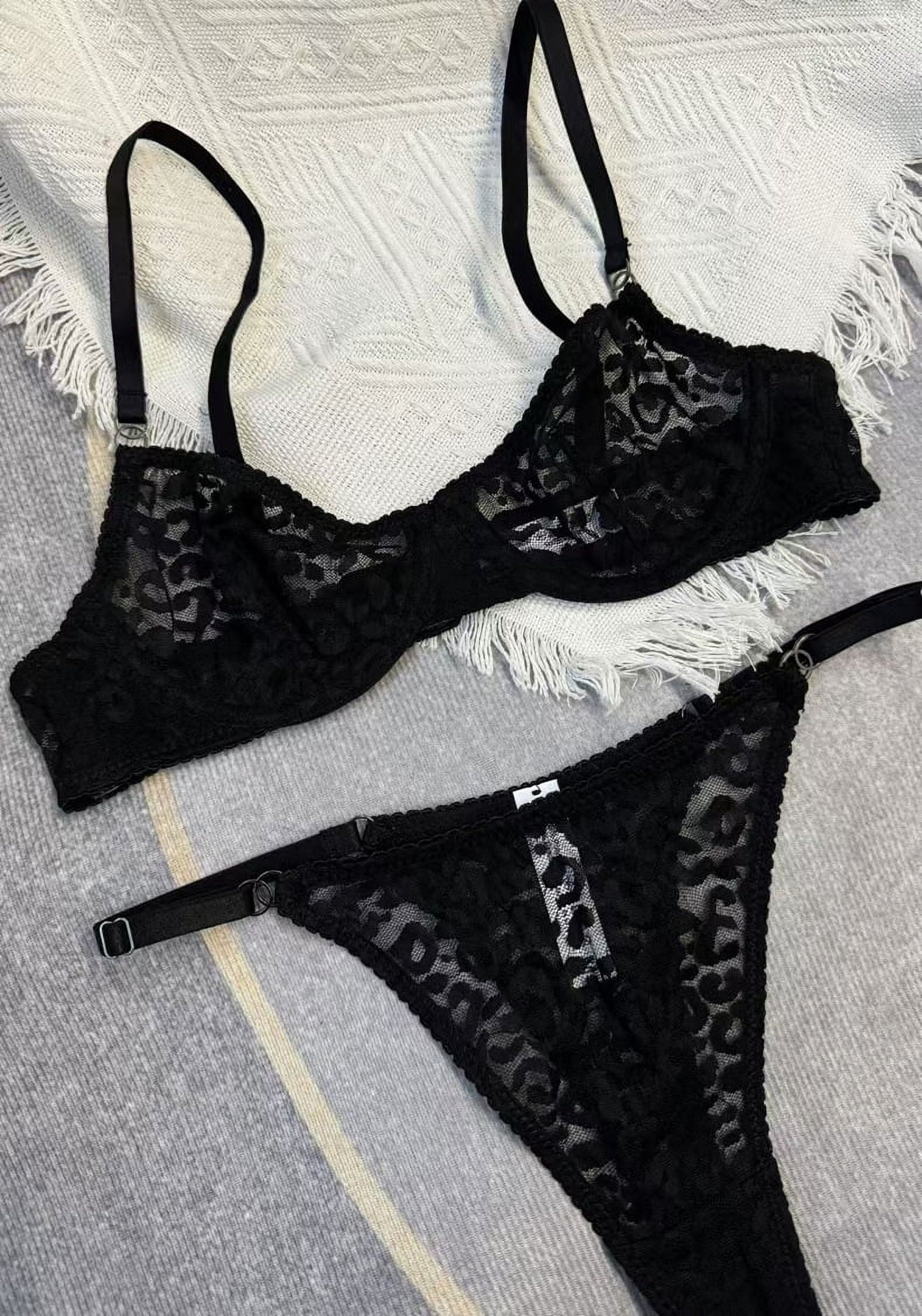 HHH 2024 New Ultra-Thin Bra See-through Sponge-Free Mesh Jacquard Big ...