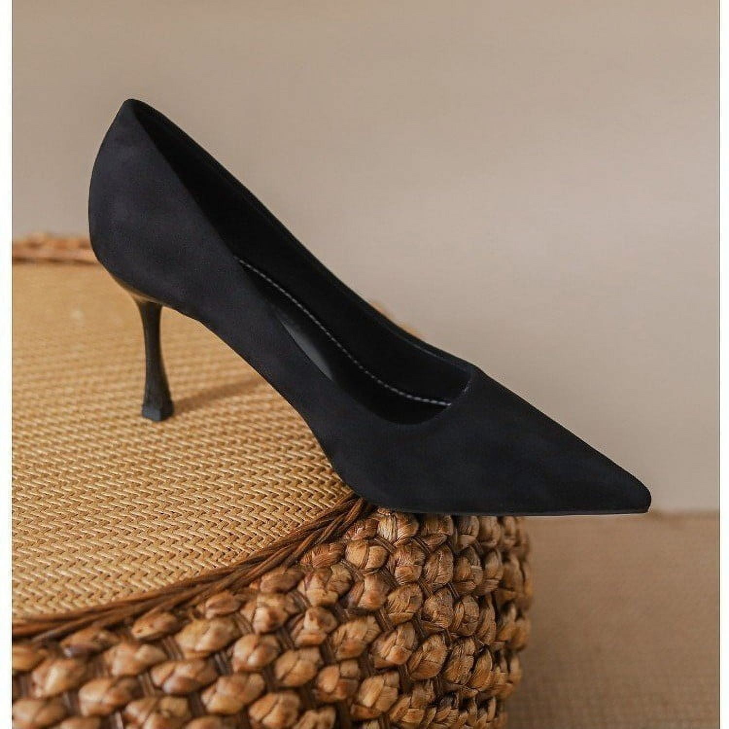 HHH 2024 Professional Black High Heels Women's Stiletto Heel Soft ...
